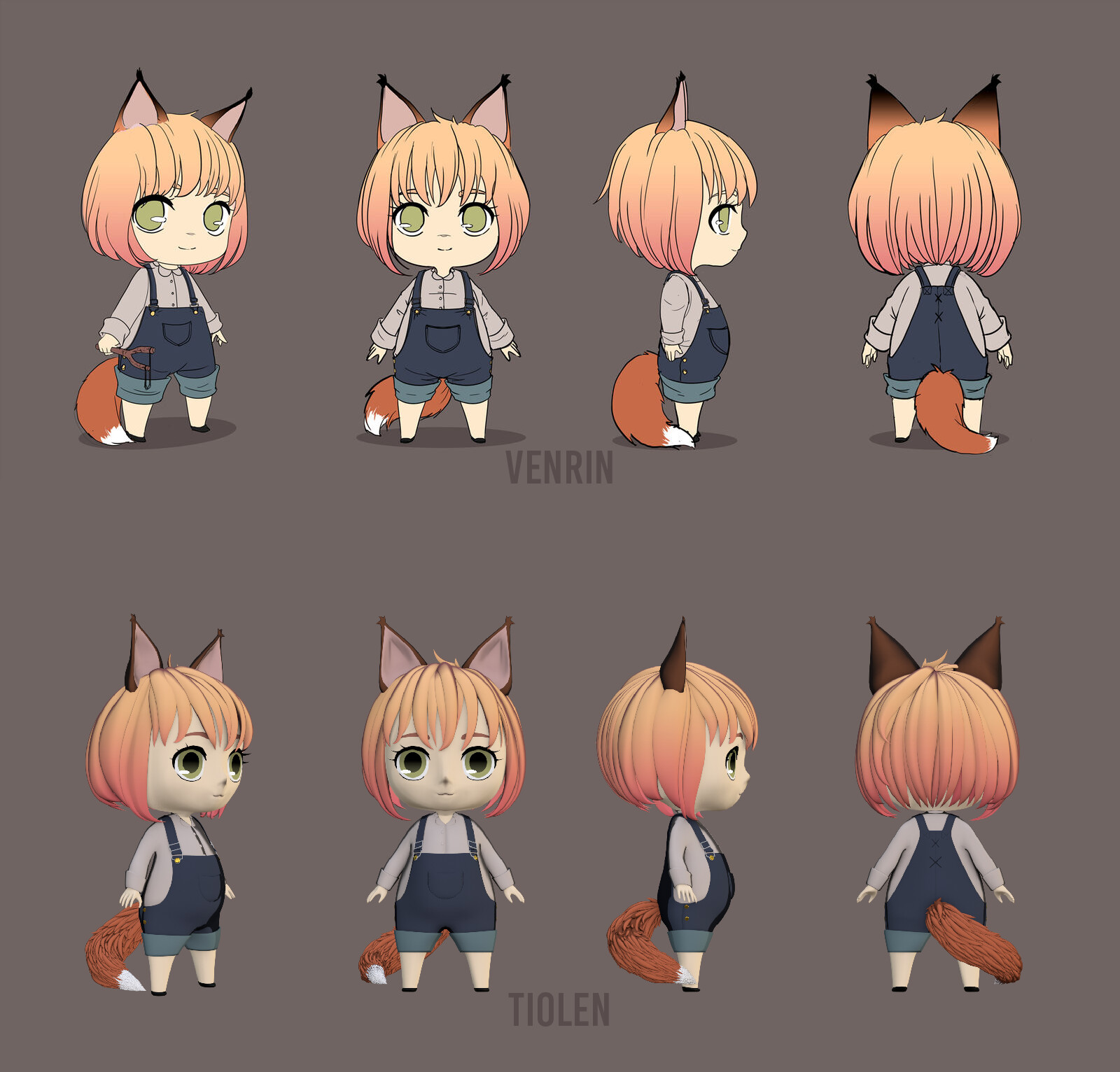 Cute Anime Chibi Fox