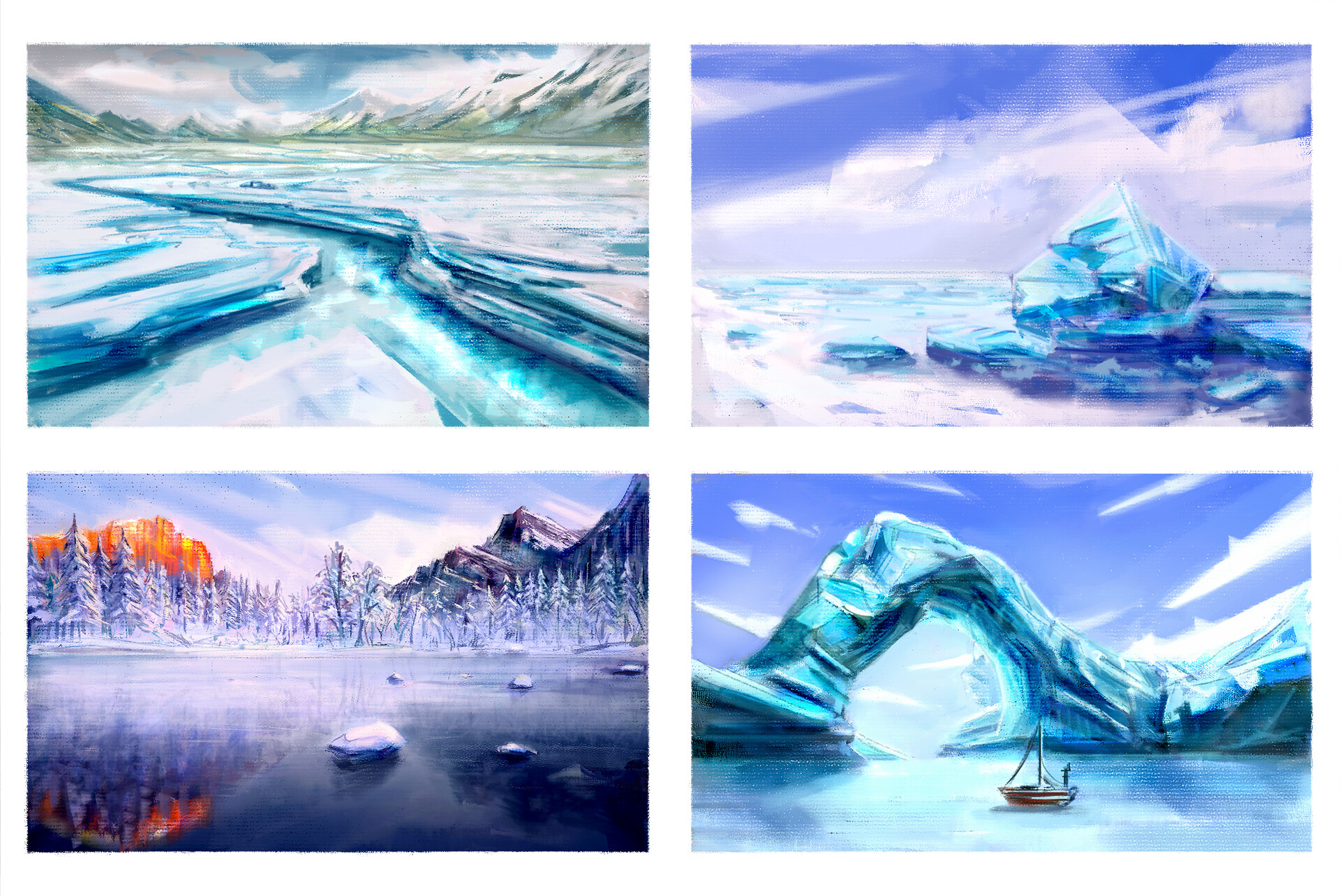 ArtStation - Wintry Landscapes