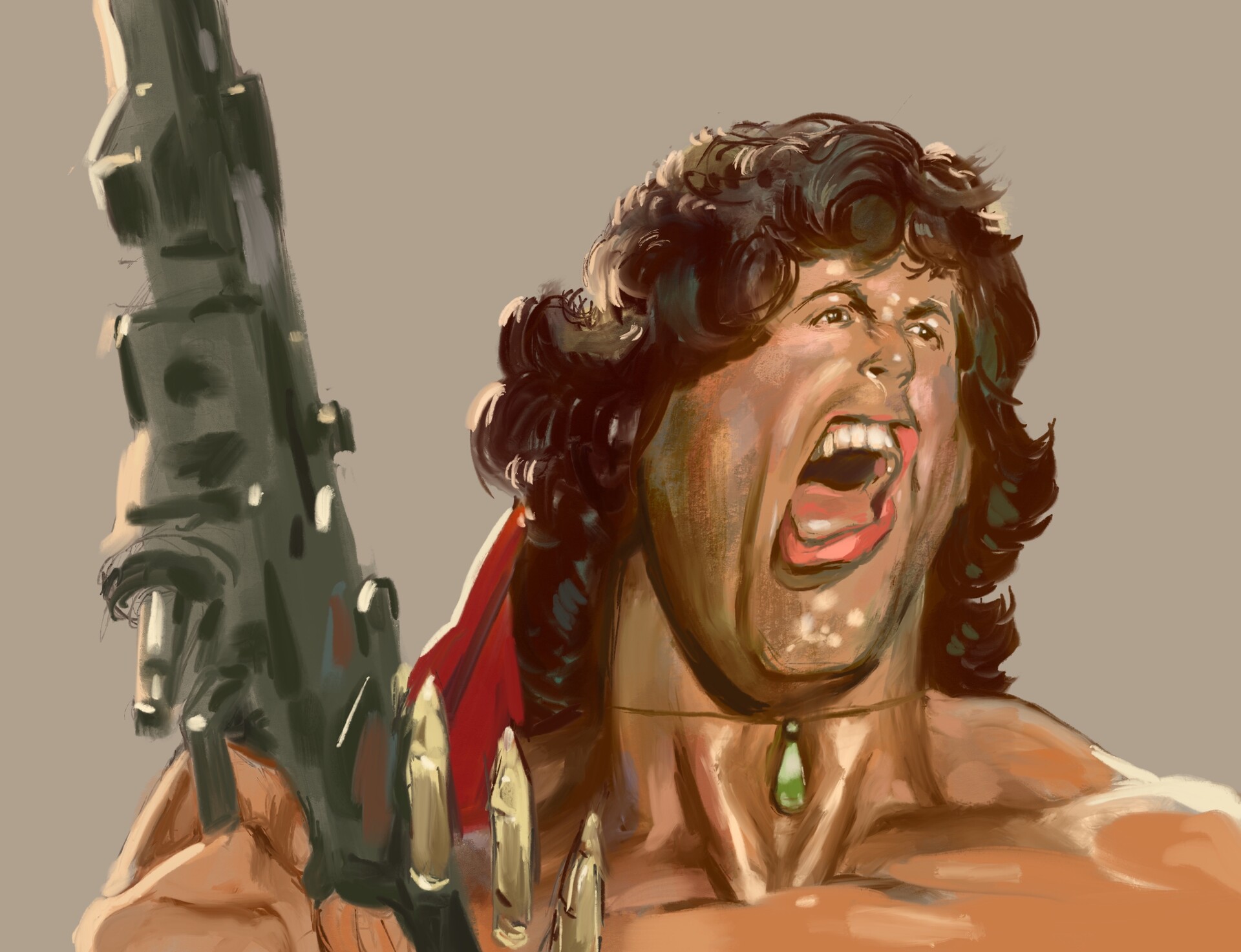 ArtStation - Caricature Sylvester Stallone