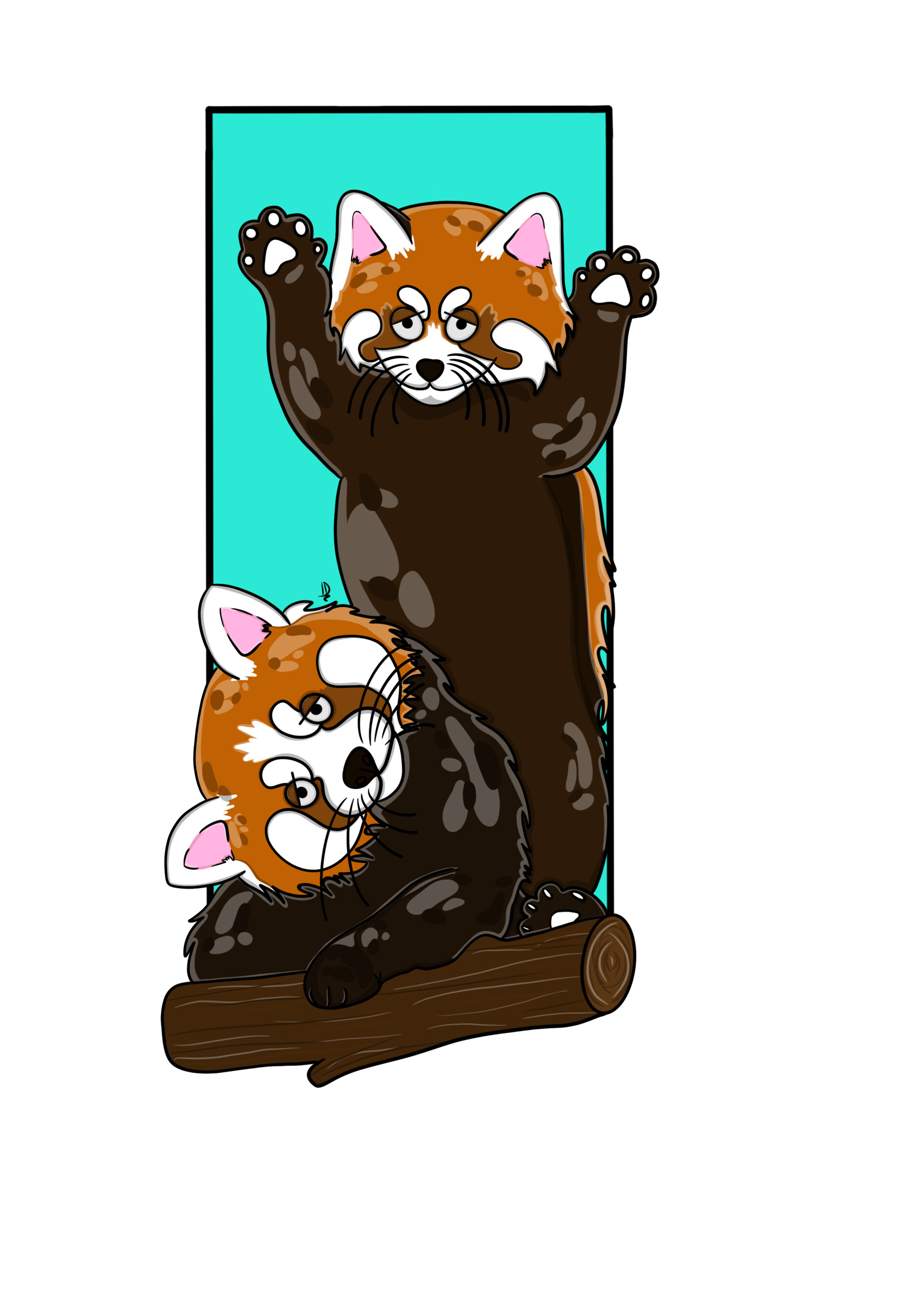 ArtStation - Playful Red Pandas