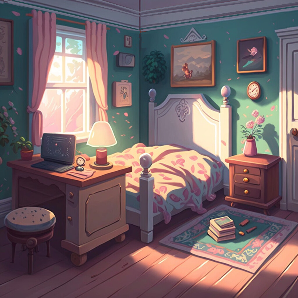 ArtStation - cozy bedroom