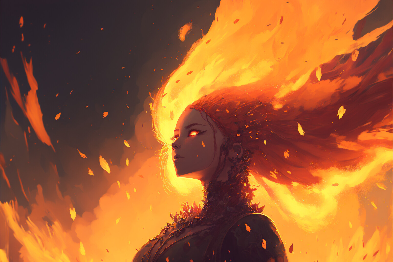 ArtStation - Eternal Flame: A Digital Painting of Freedom and Love 10