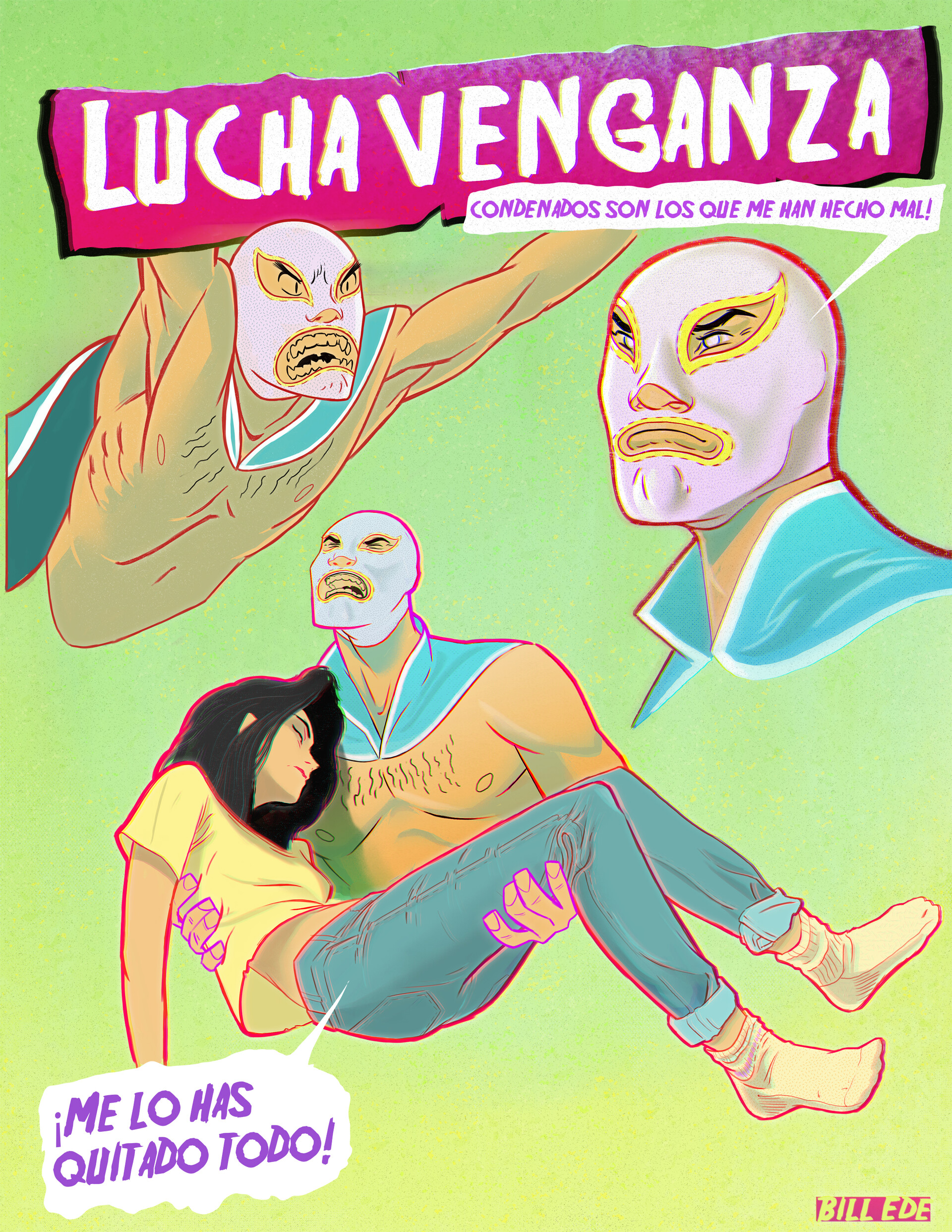 ArtStation - Lucha Venganza Comic idea