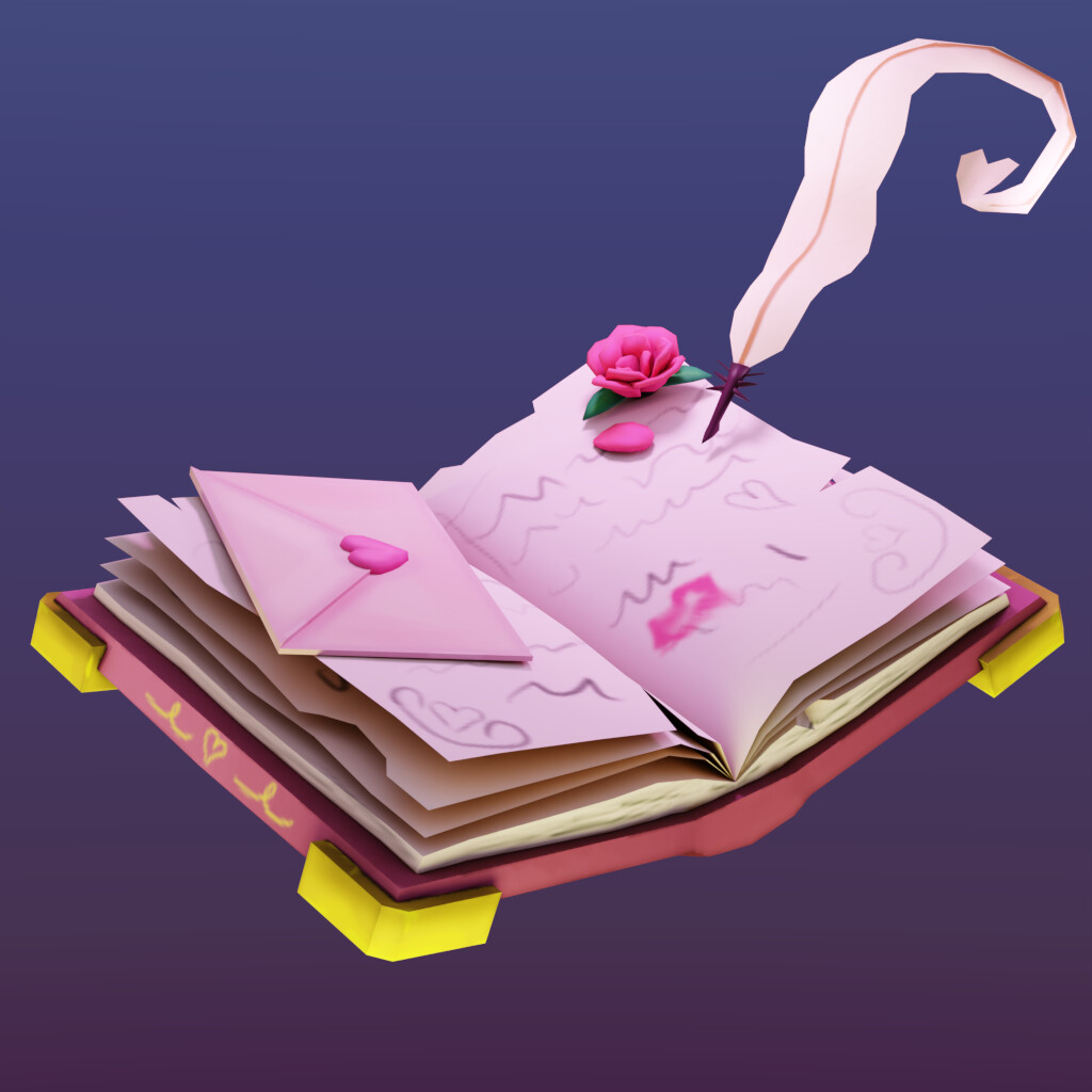ArtStation - Pink Magic Book