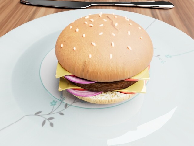 ArtStation - 3D Burger