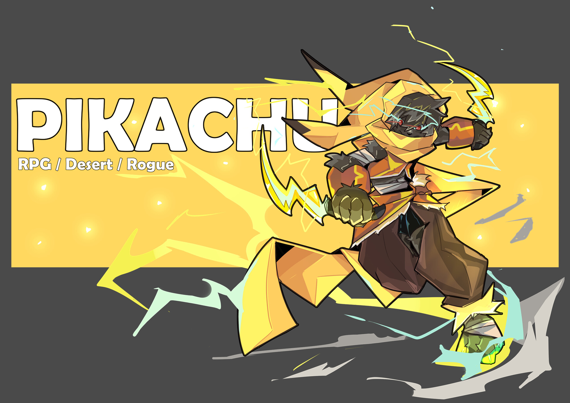 ArtStation - Reimaging of Character : Pikachu in Rpg World