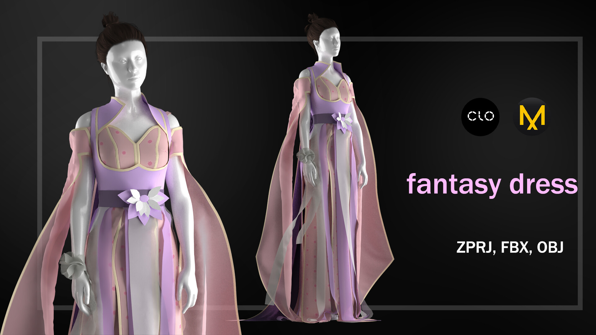 ArtStation - princess fantasy dress
