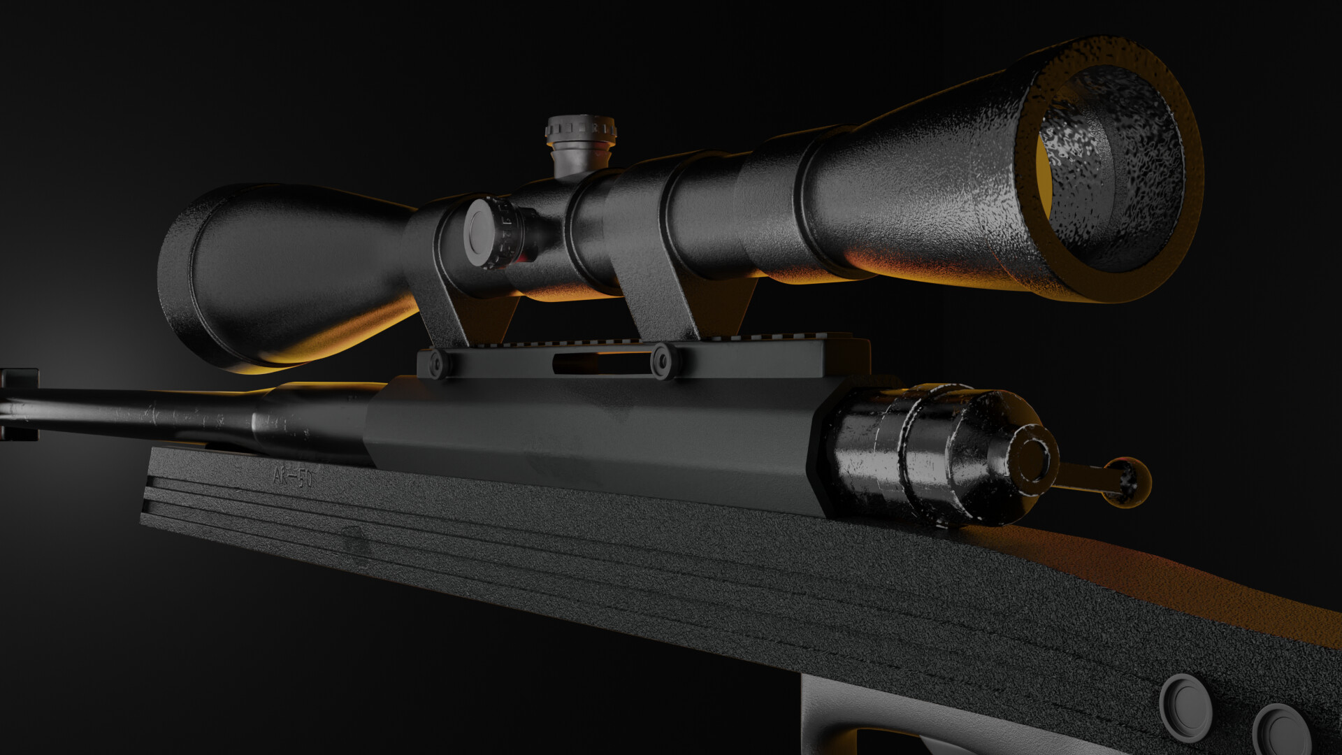 ArtStation - AR - 50 Rifle (High-poly)