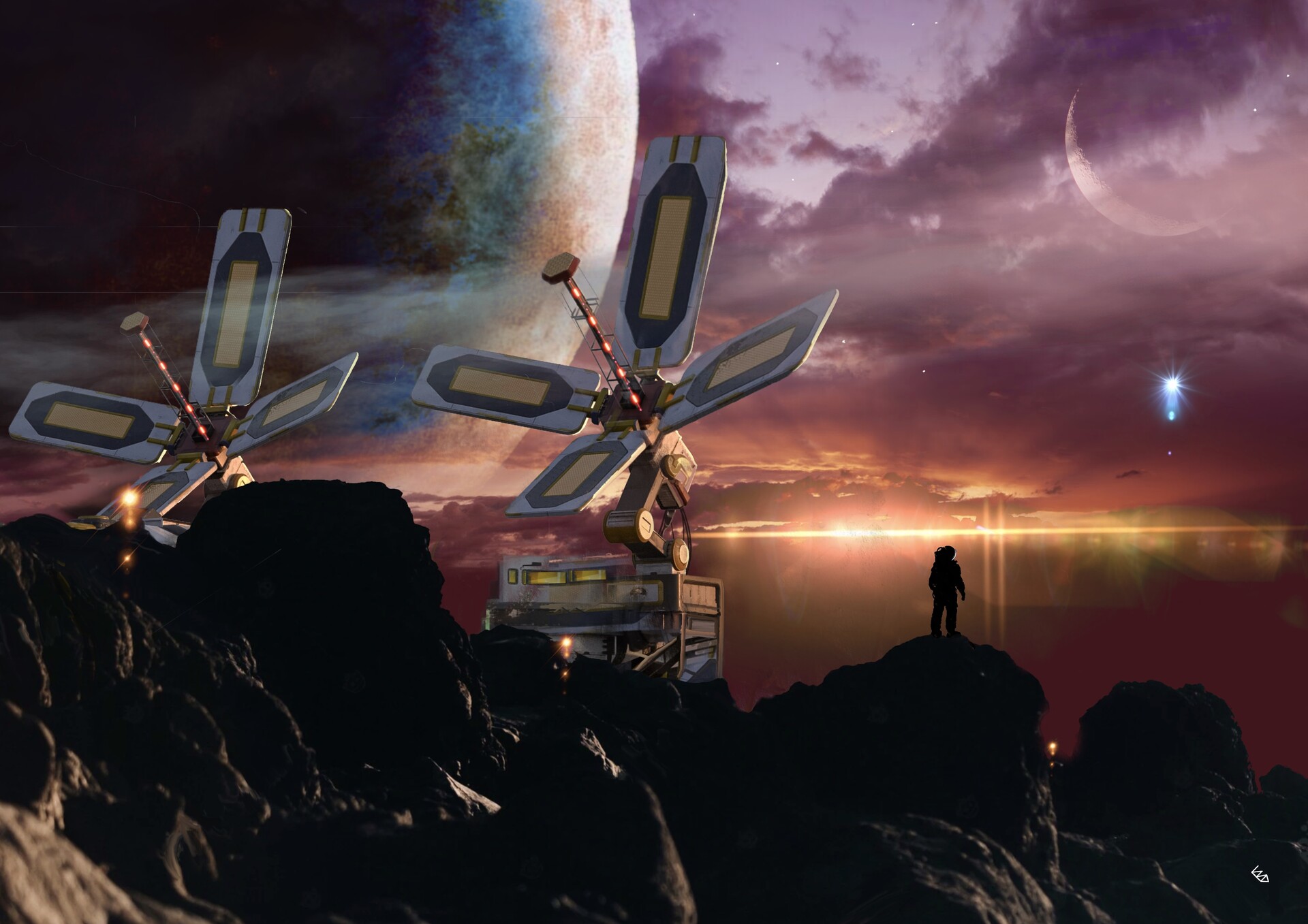 ArtStation - 2062…a strange light appears on the horizon