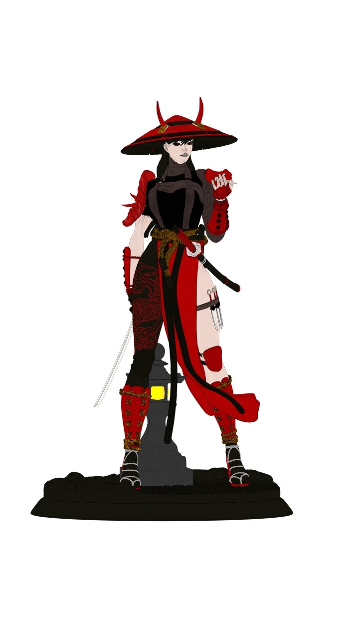 ArtStation - Samurai girl