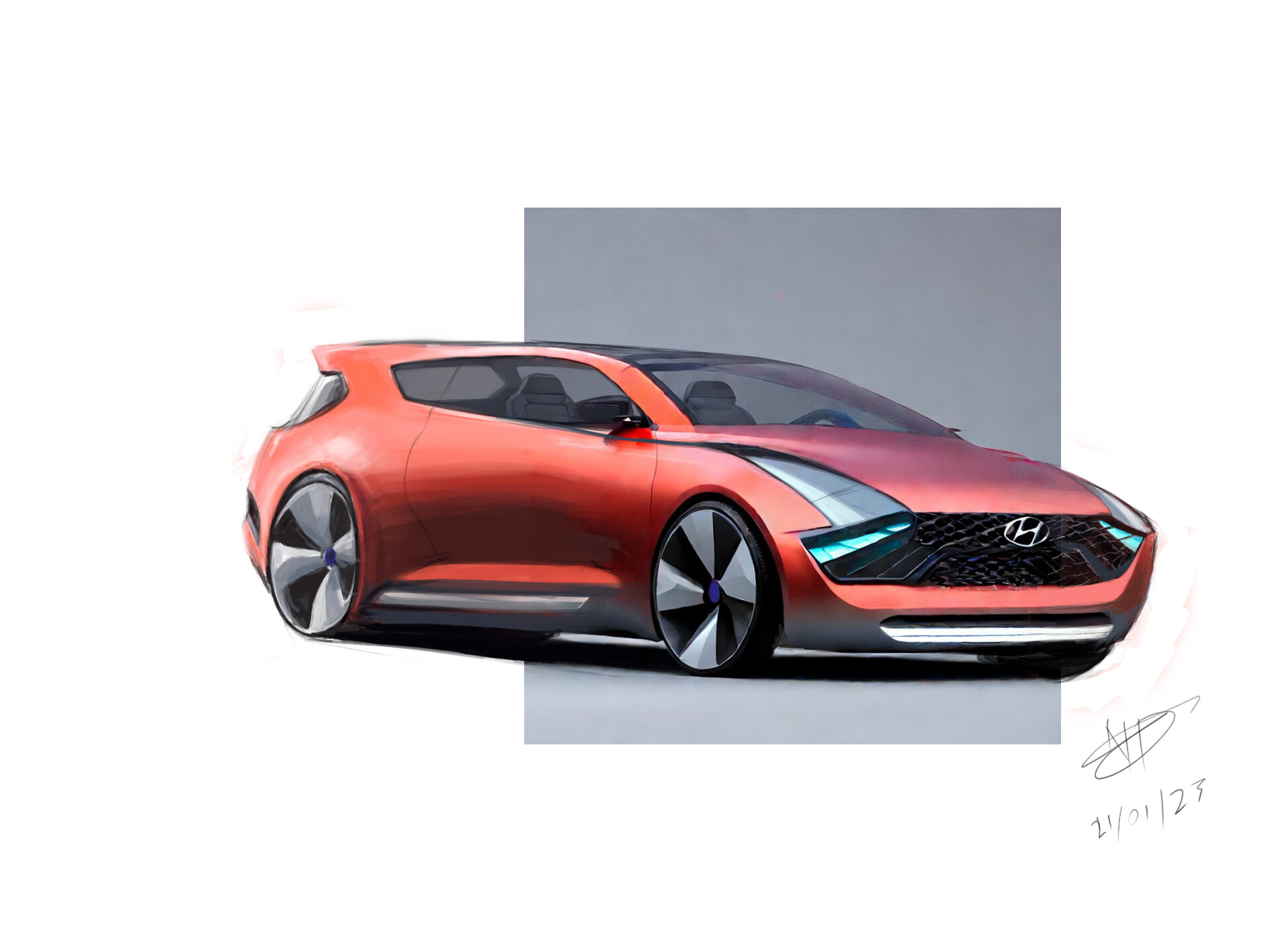 ArtStation - Hyundai Veloster Concept