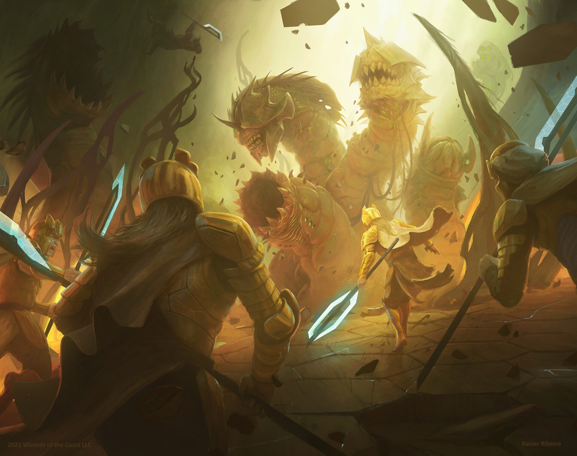 ArtStation - Wurmquake - MTG - Phyrexian - All Will Be One