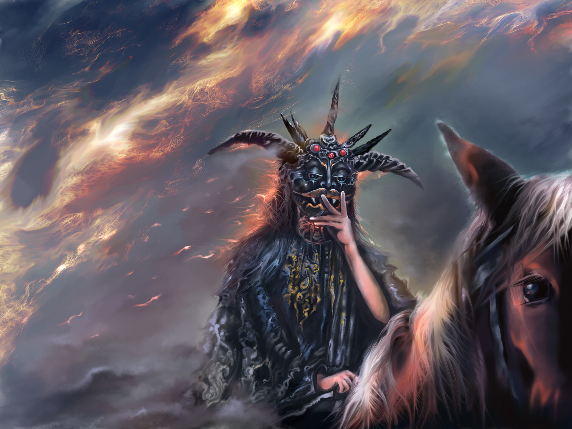 ArtStation - In the mask of the Devil