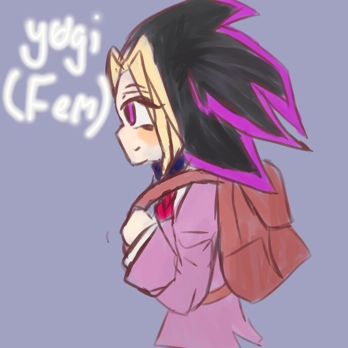 ArtStation - “Headed to school!” Female yugi from yu gi oh