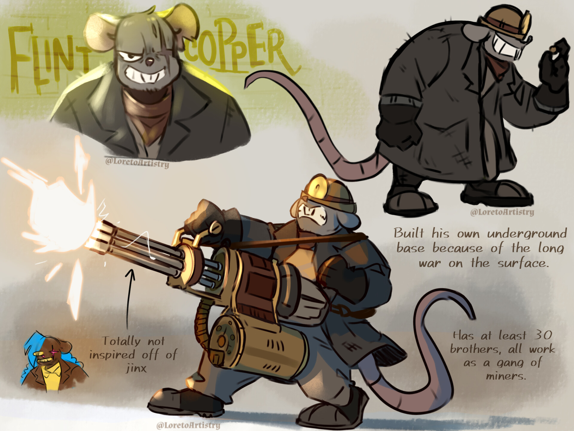 ArtStation - OC- Flint Copper