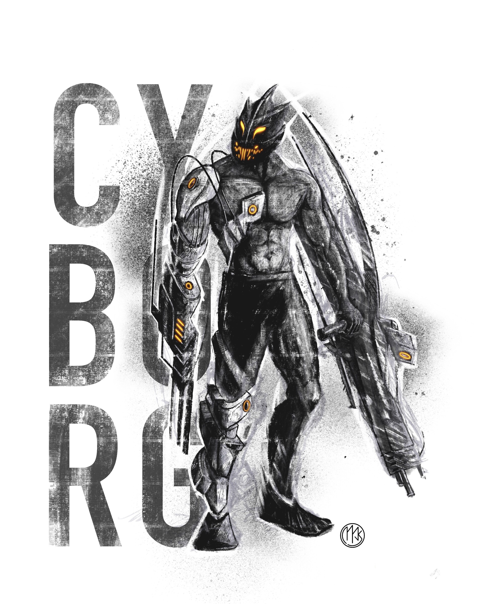 ArtStation - Cyborg warrior