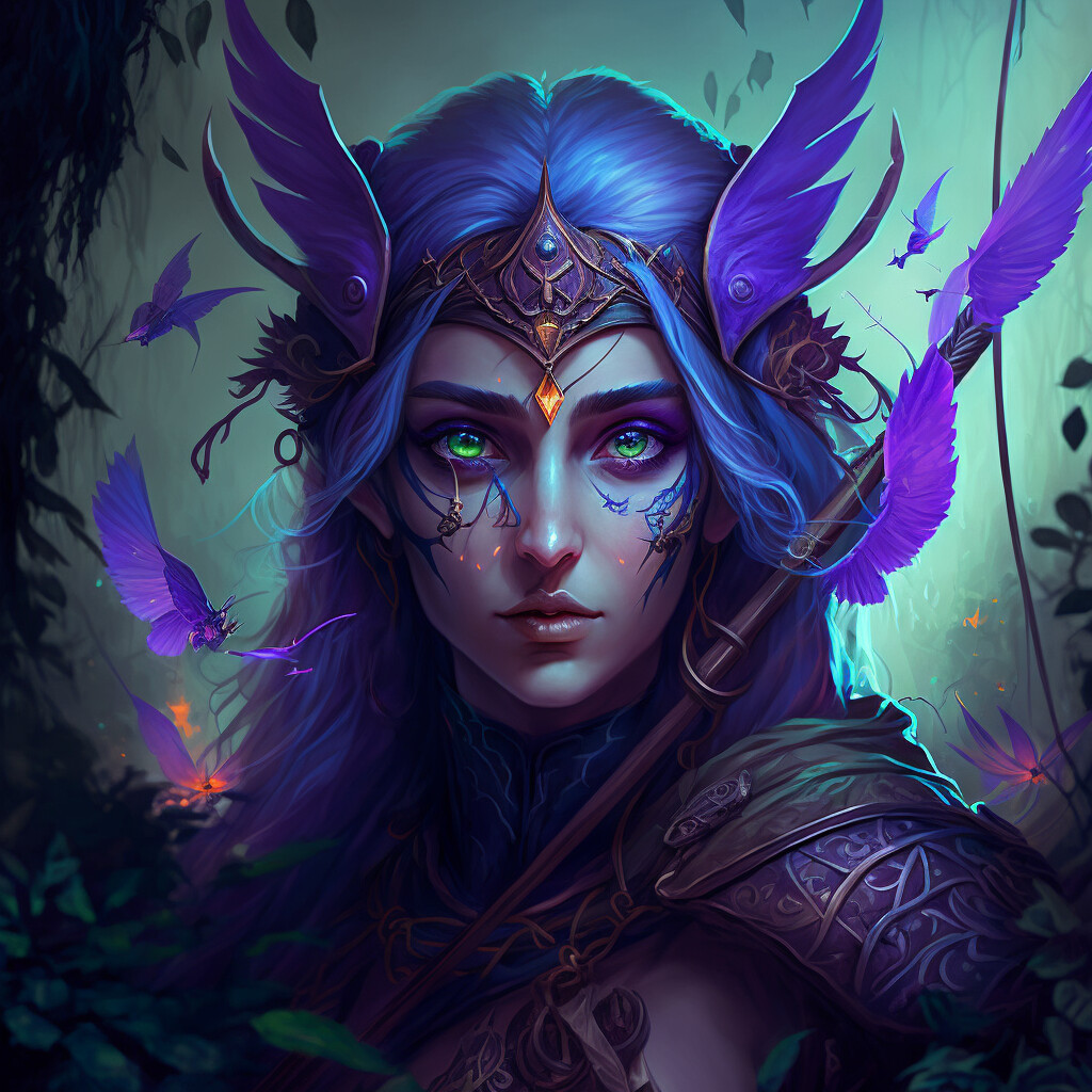 ArtStation - night elf kanna