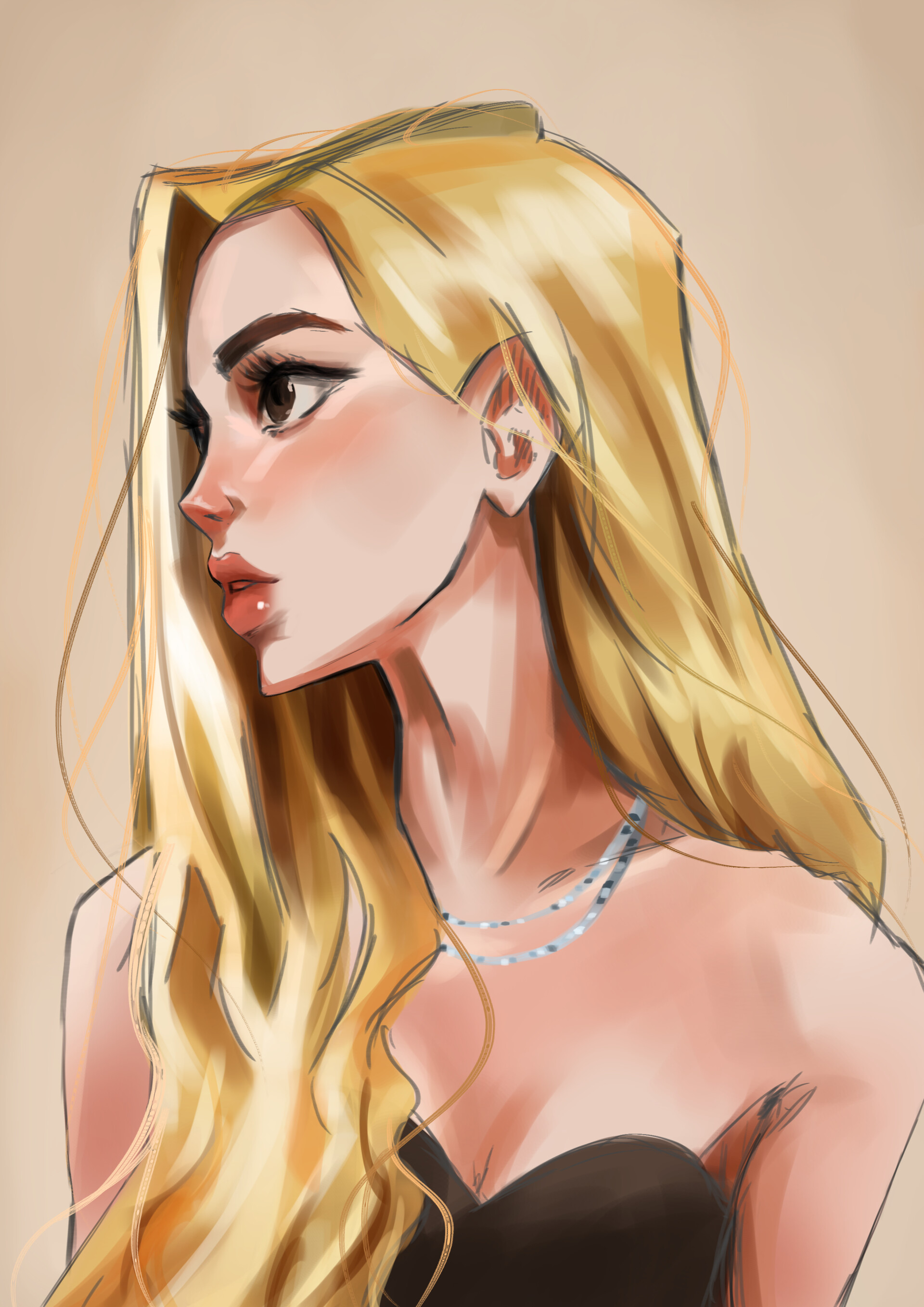 ArtStation - Anya Taylor-Joy (Samdoesart study)