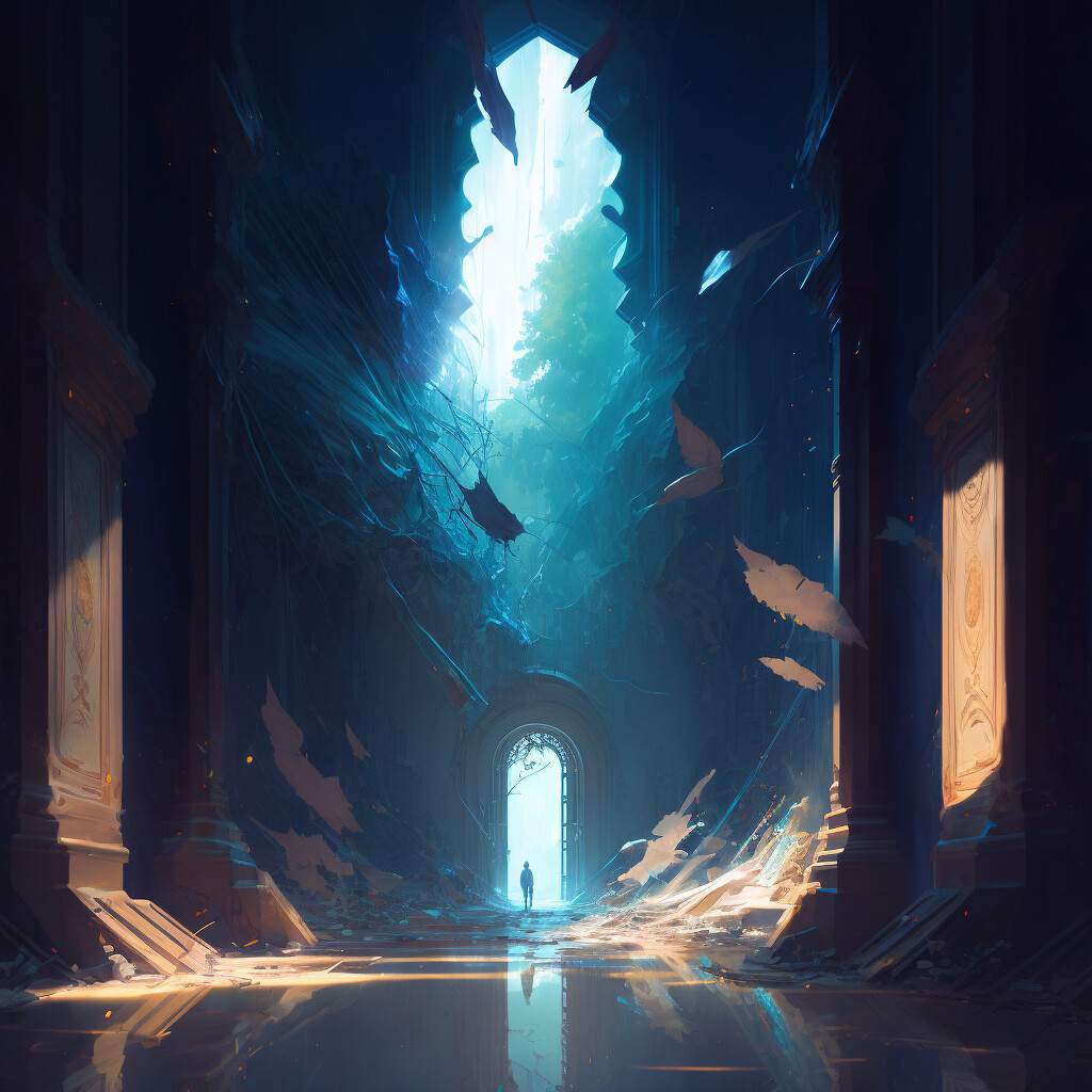 ArtStation - Shattered Reflections: Trapped in a cycle of falls 9