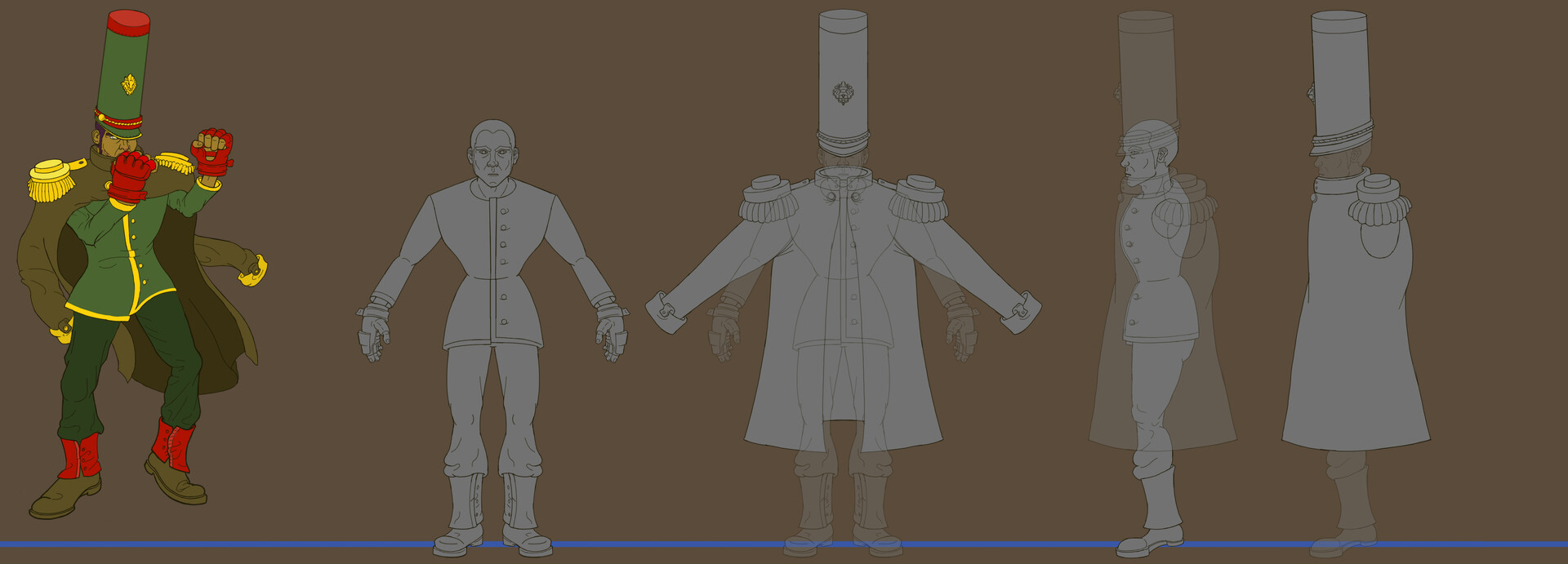 ArtStation - Fighting Game Character Turnarounds