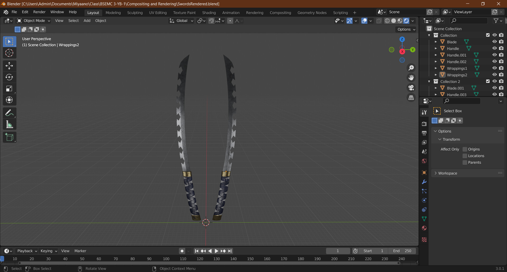 ArtStation - Inosuke (Demon Slayer) Nichirin Sword 3D Model