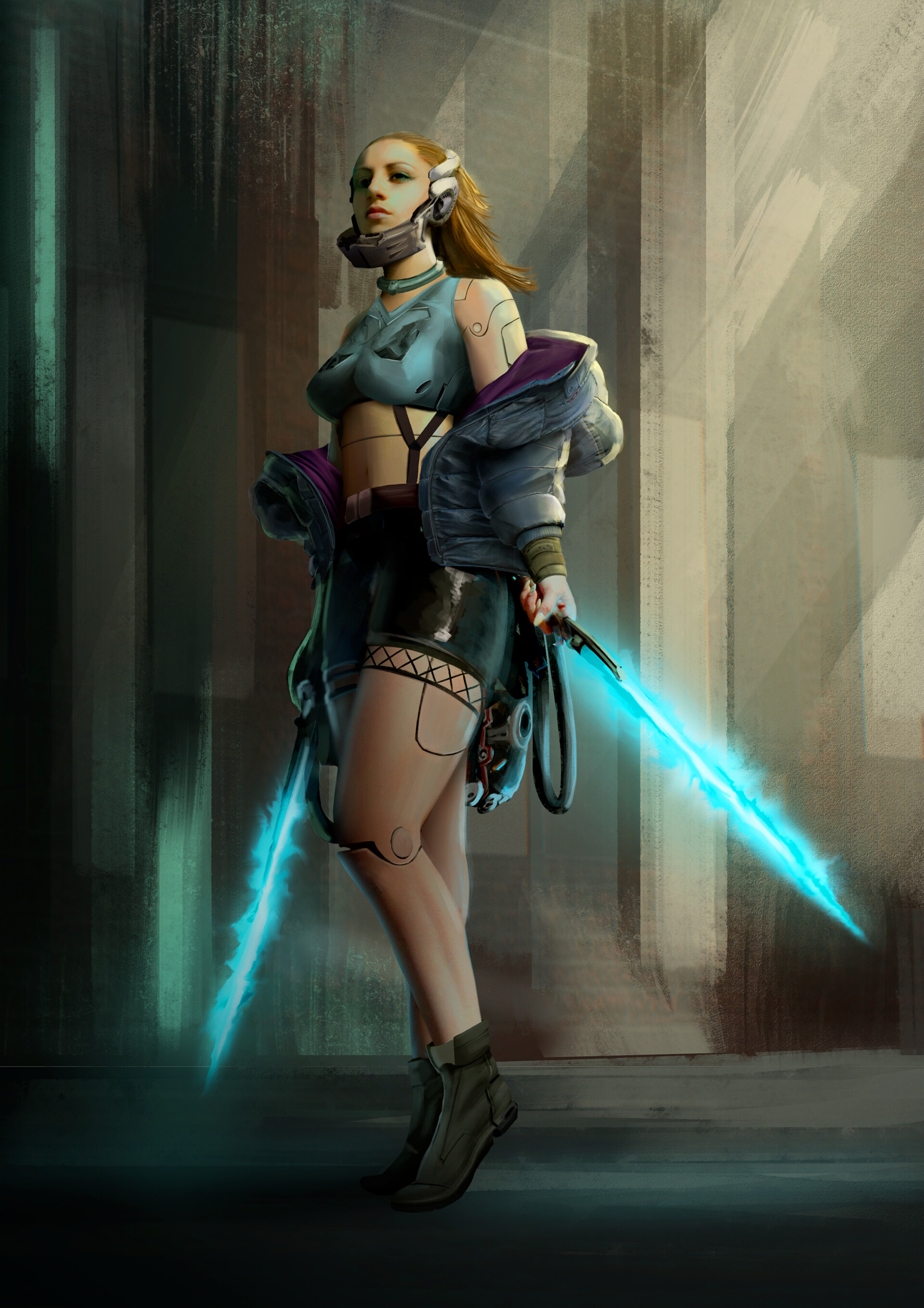 ArtStation - The lady of the blades - Photobash