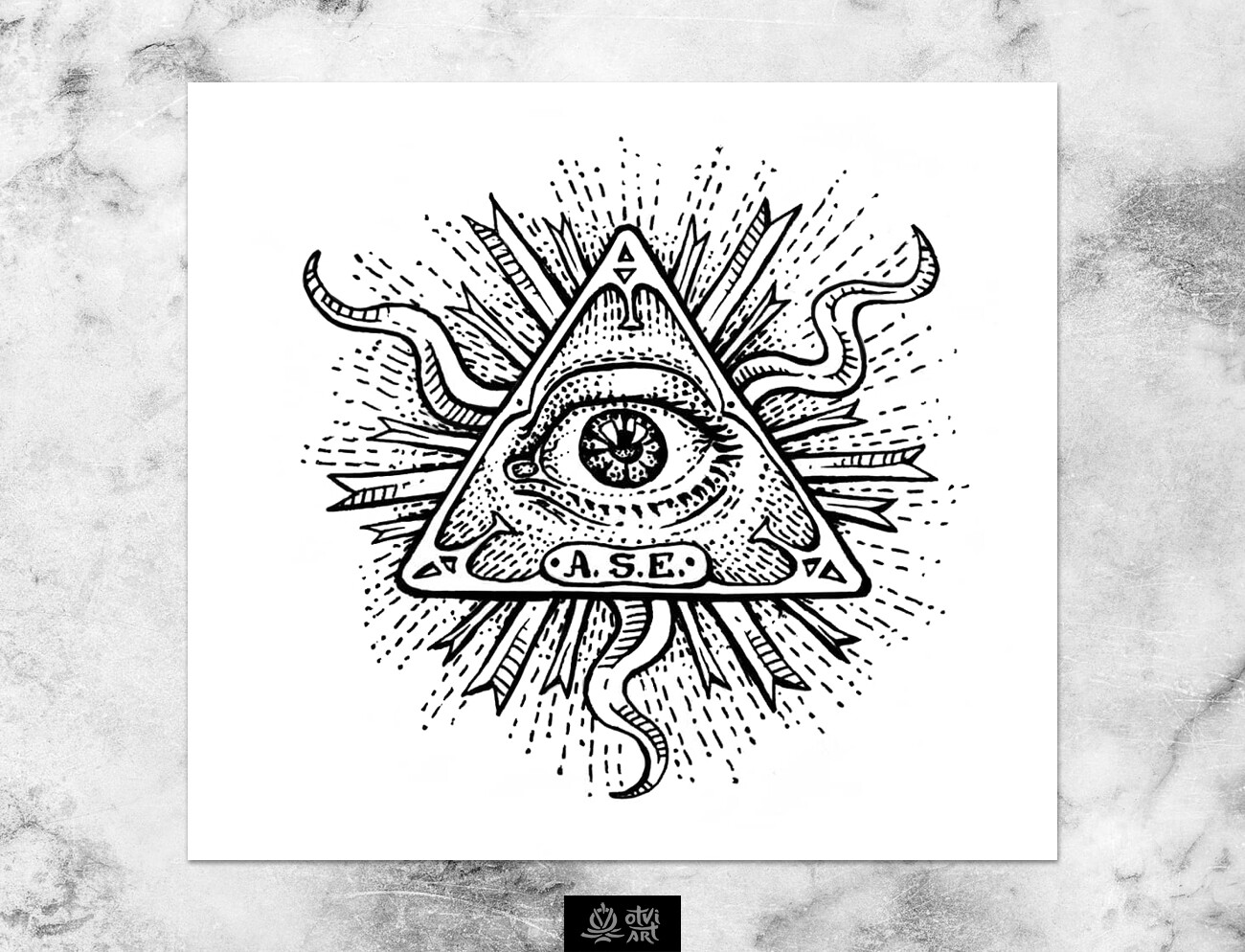 how to draw an all seeing eye