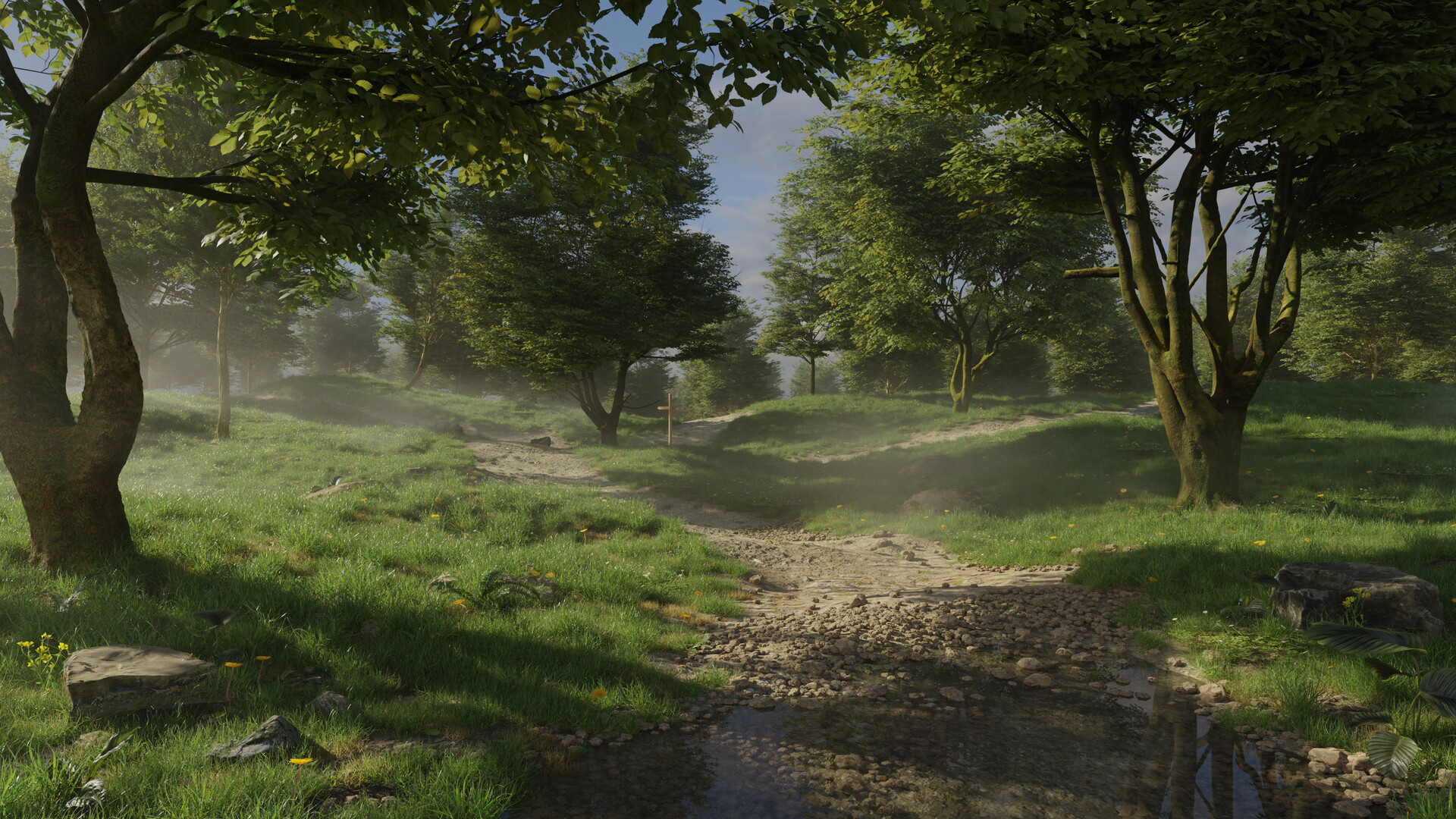 ArtStation - Forest Path Scene (Udemy)