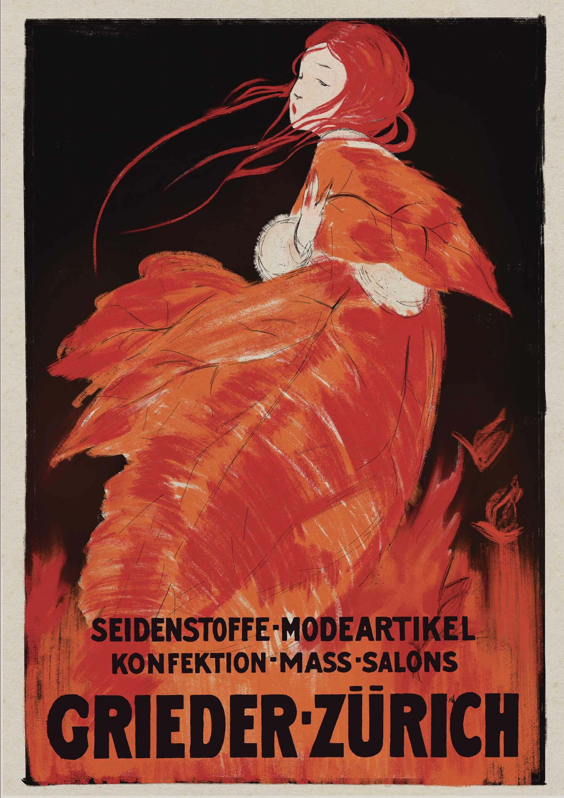 Zora Gordon - Charles Loupot Rework