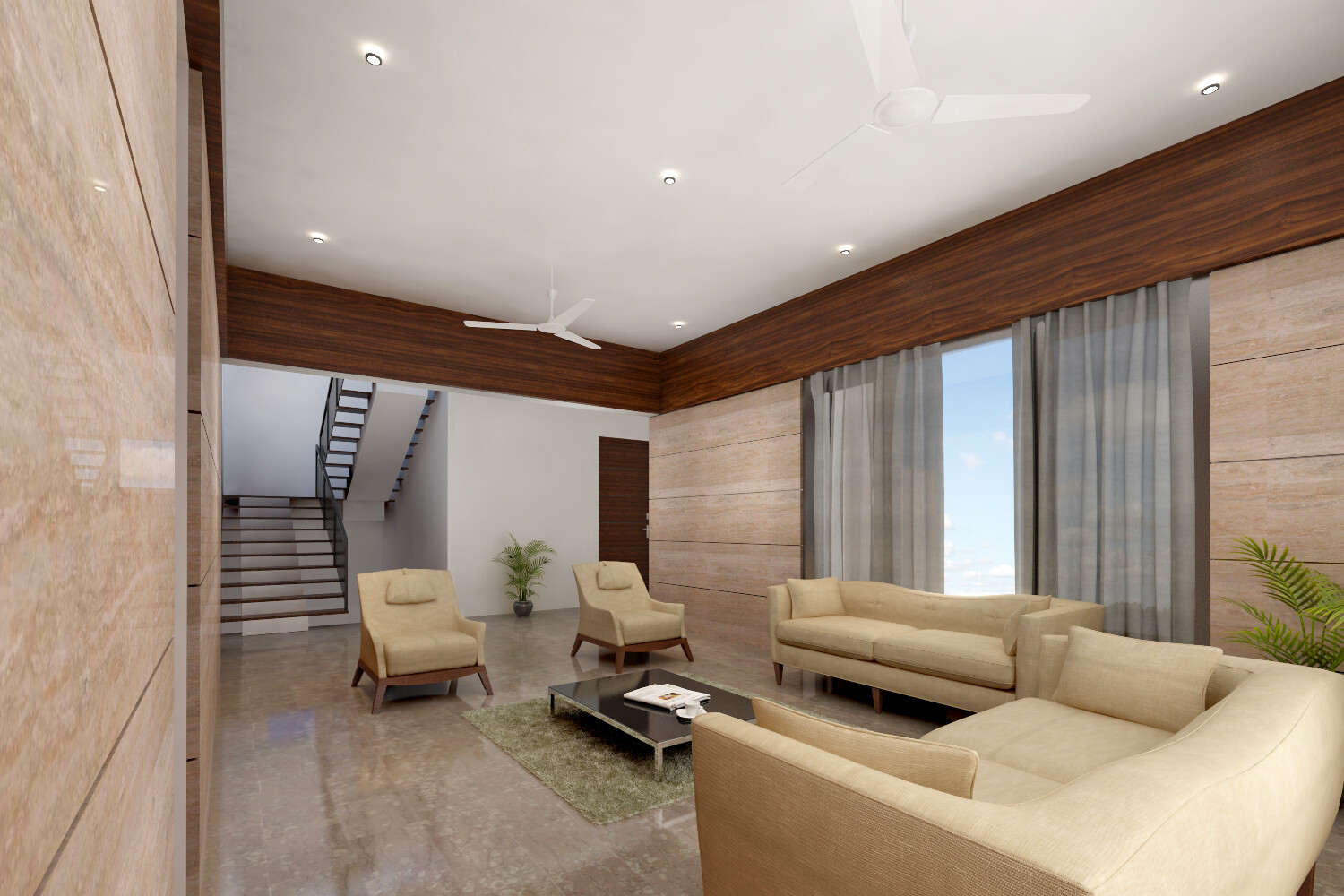 ArtStation - Lounge Area 3D Rendering