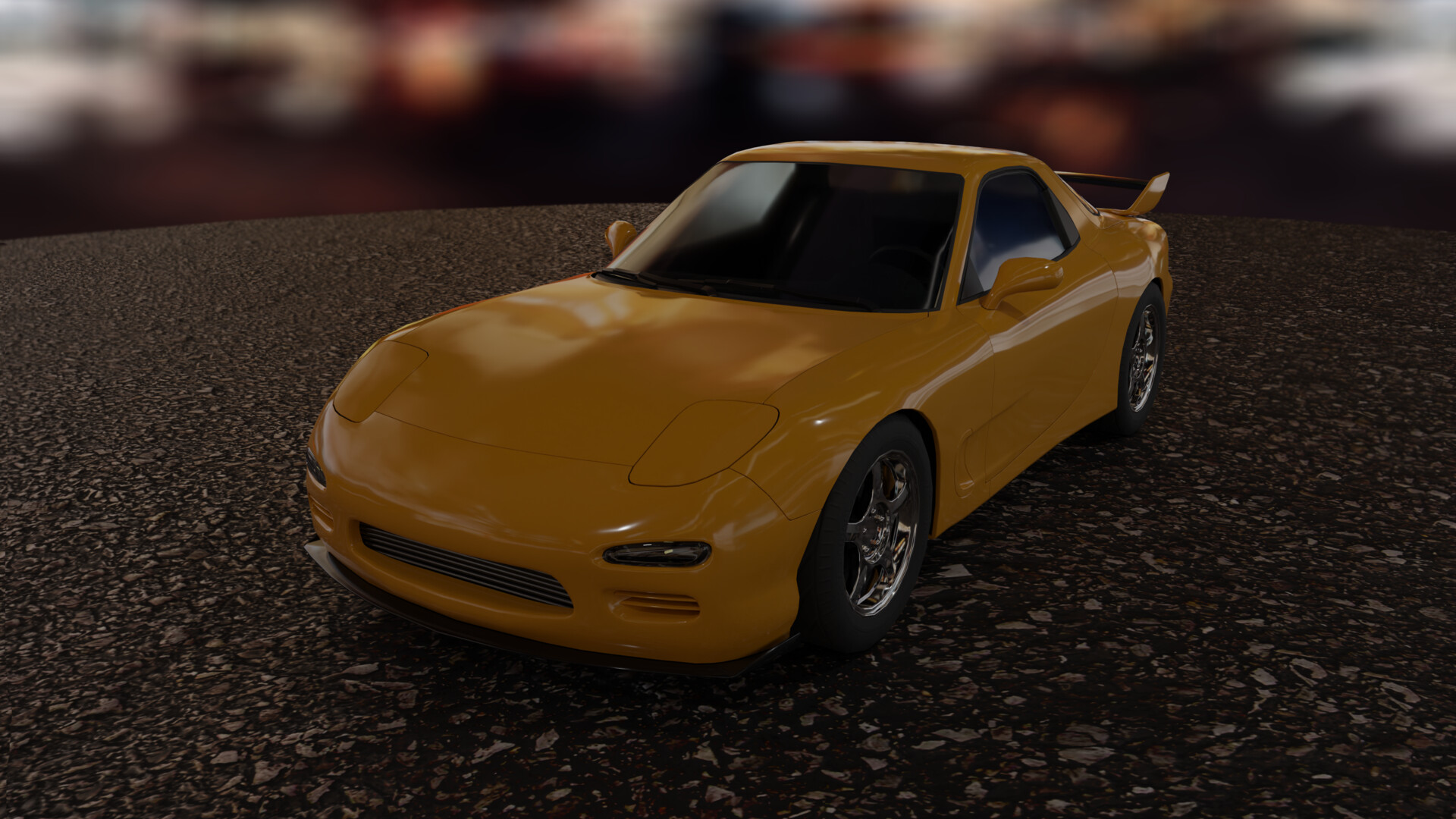 ArtStation - RX-7 Middle Poly