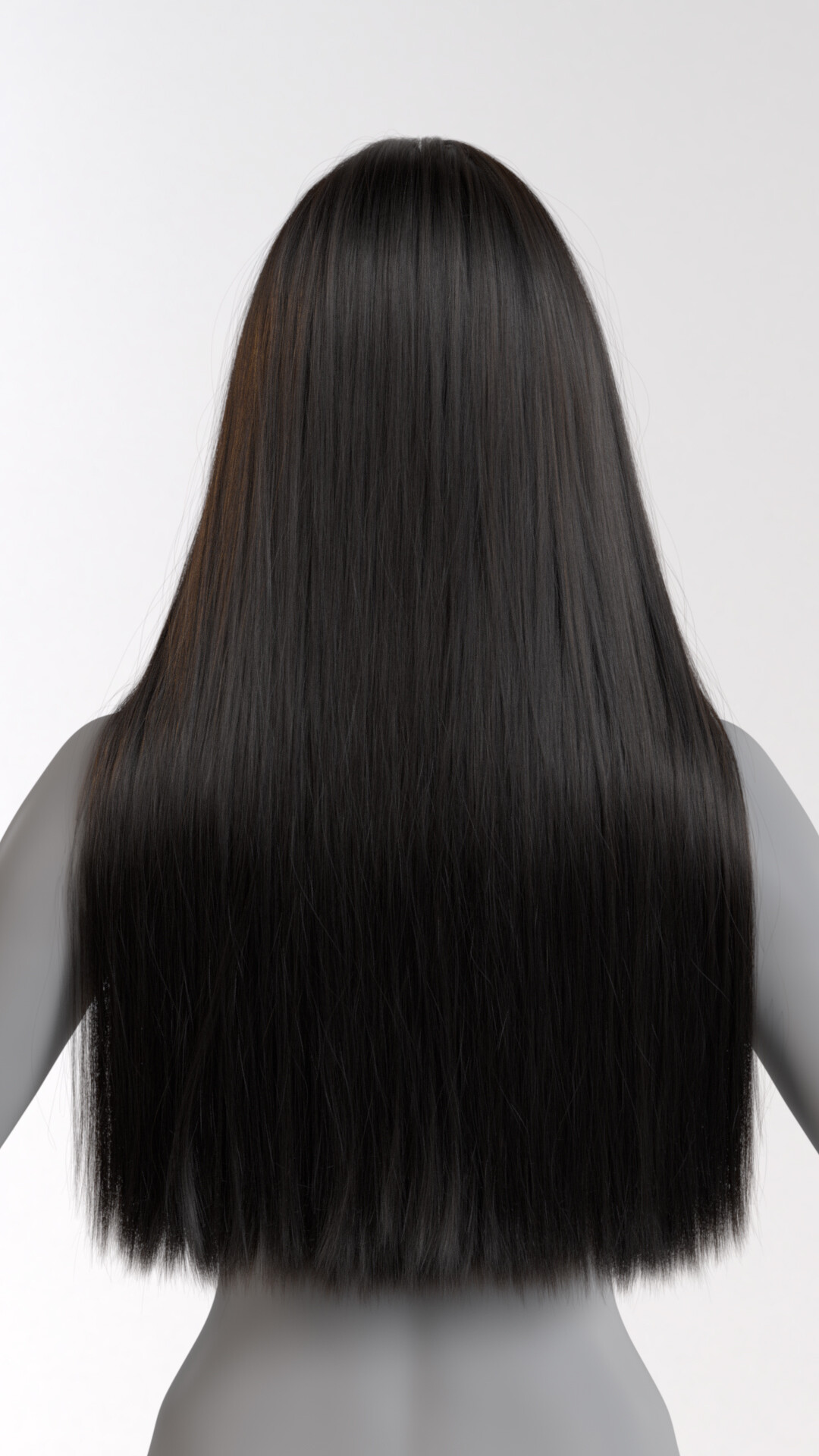 ArtStation - Straight hair.