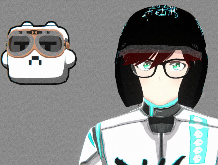 Kana Fuyuko - DJKiske's 3D Ghost Modeling Commission