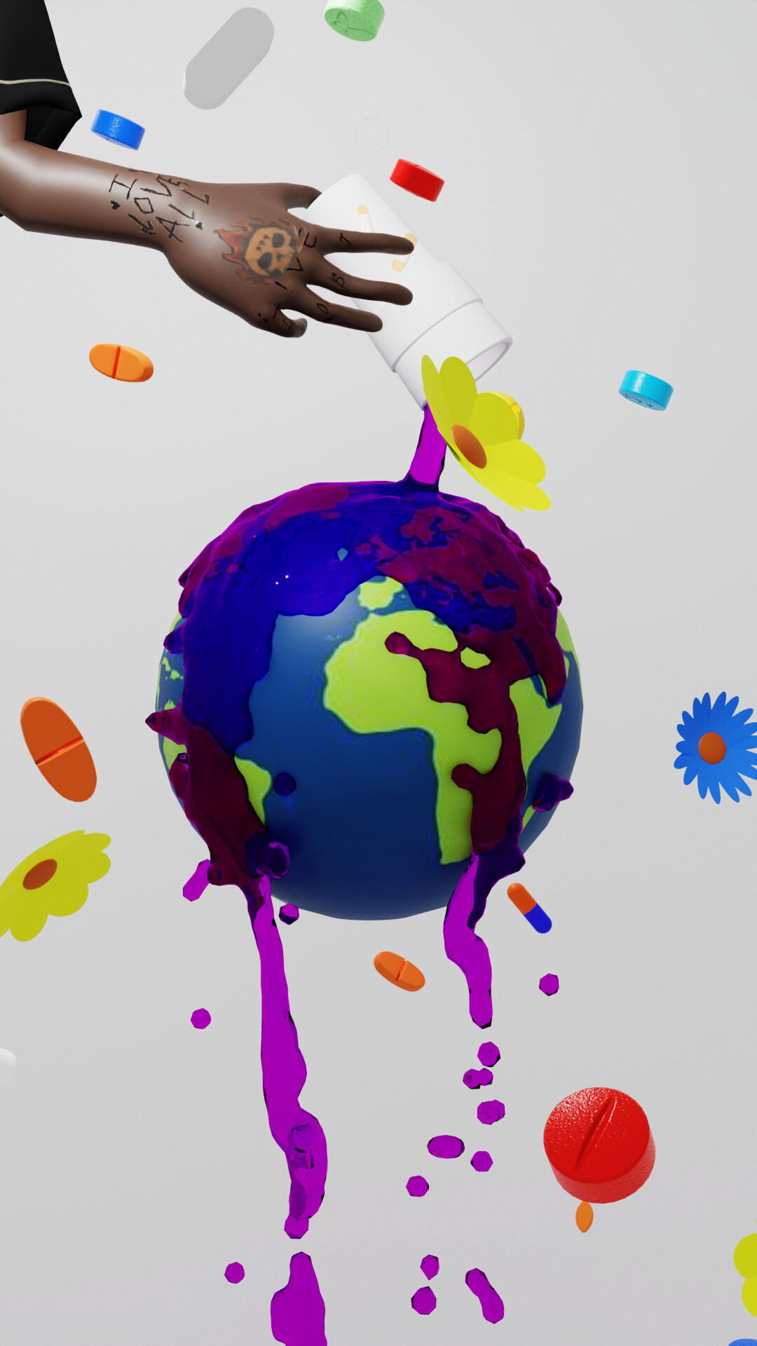 ArtStation - JUICE WRLD COVER 3D ANIMATION