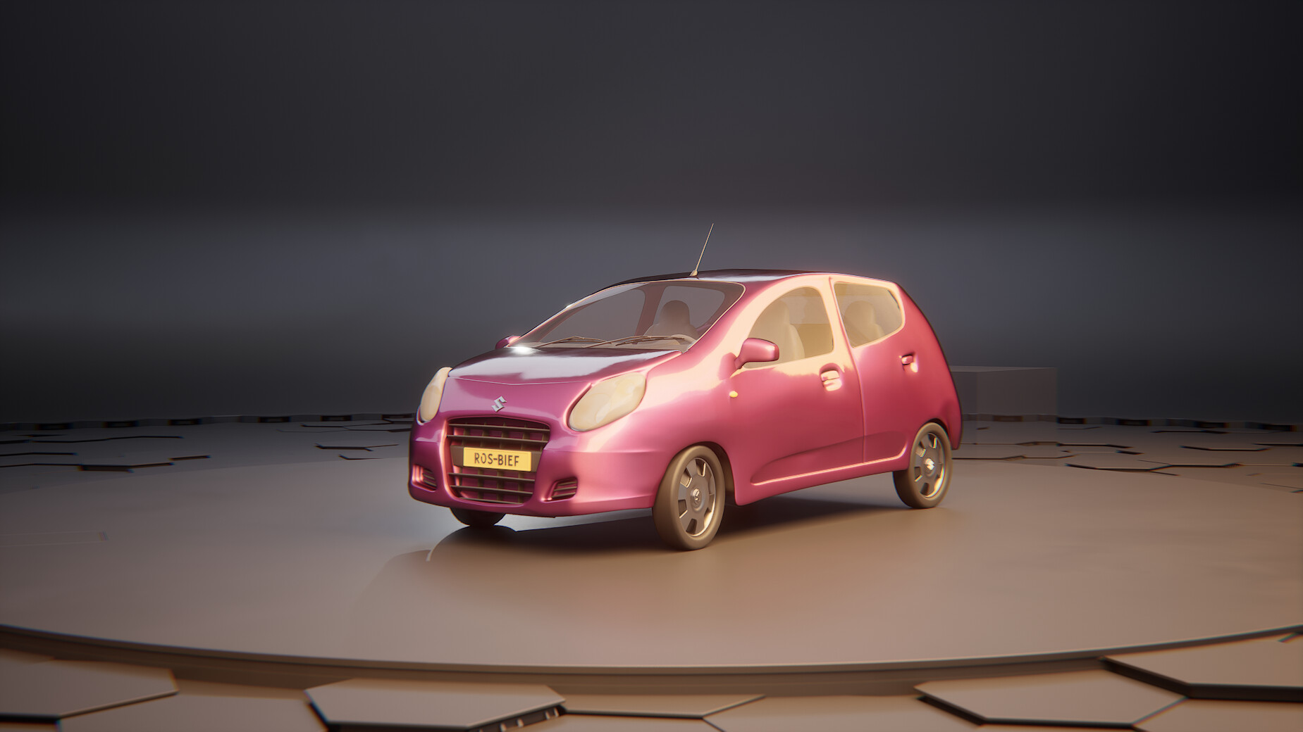 ArtStation - Suzuki Alto Car Pink