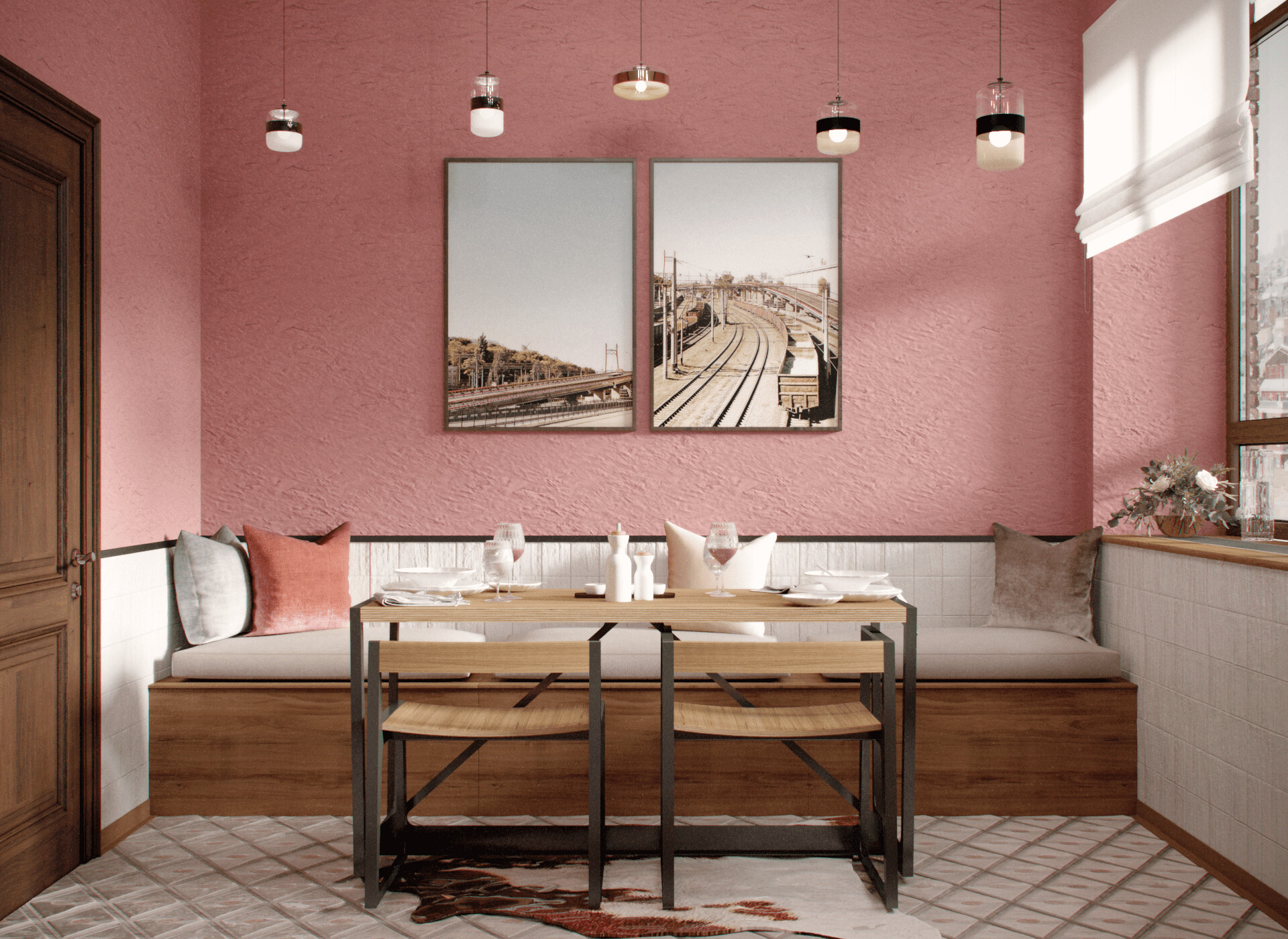ArtStation - kitchen interior "Pink Truffle"