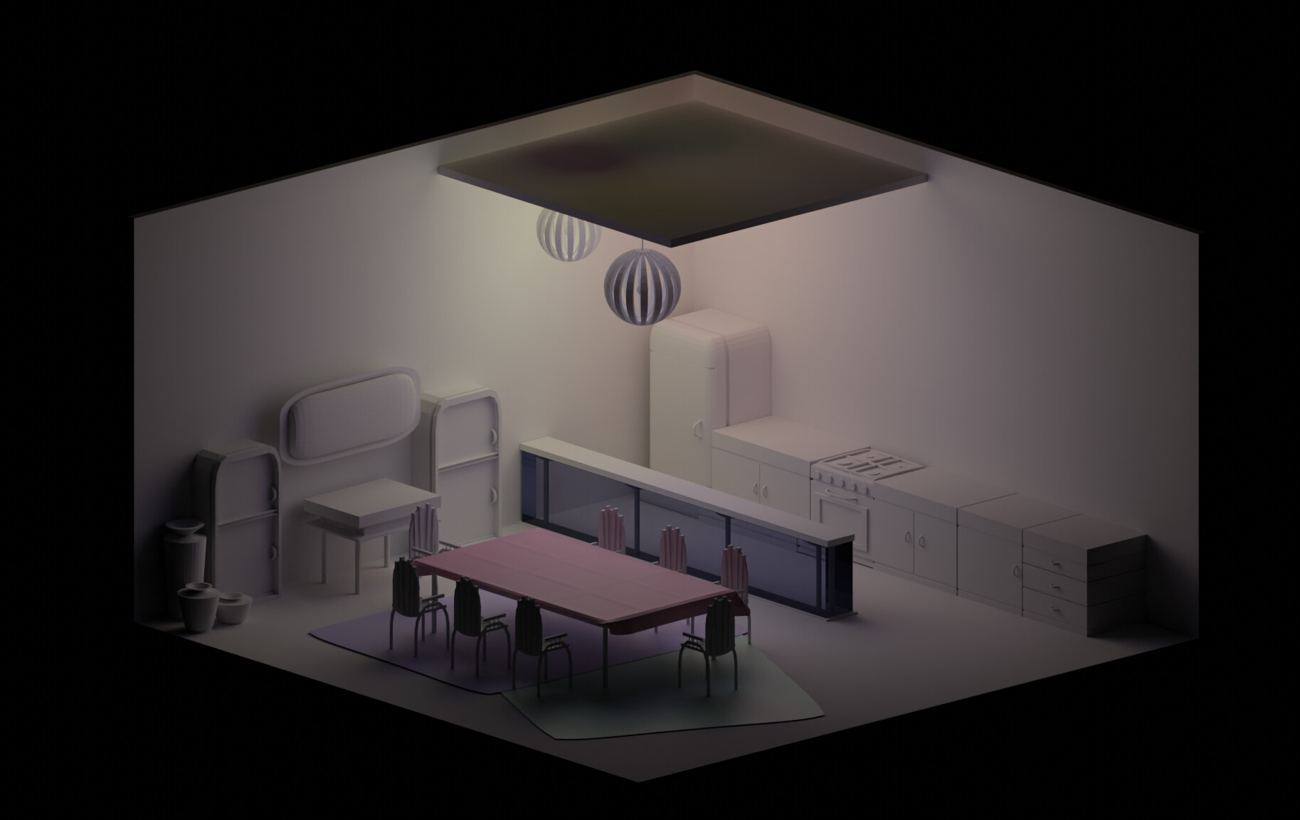 Модели интерьера для blender - 84 фото