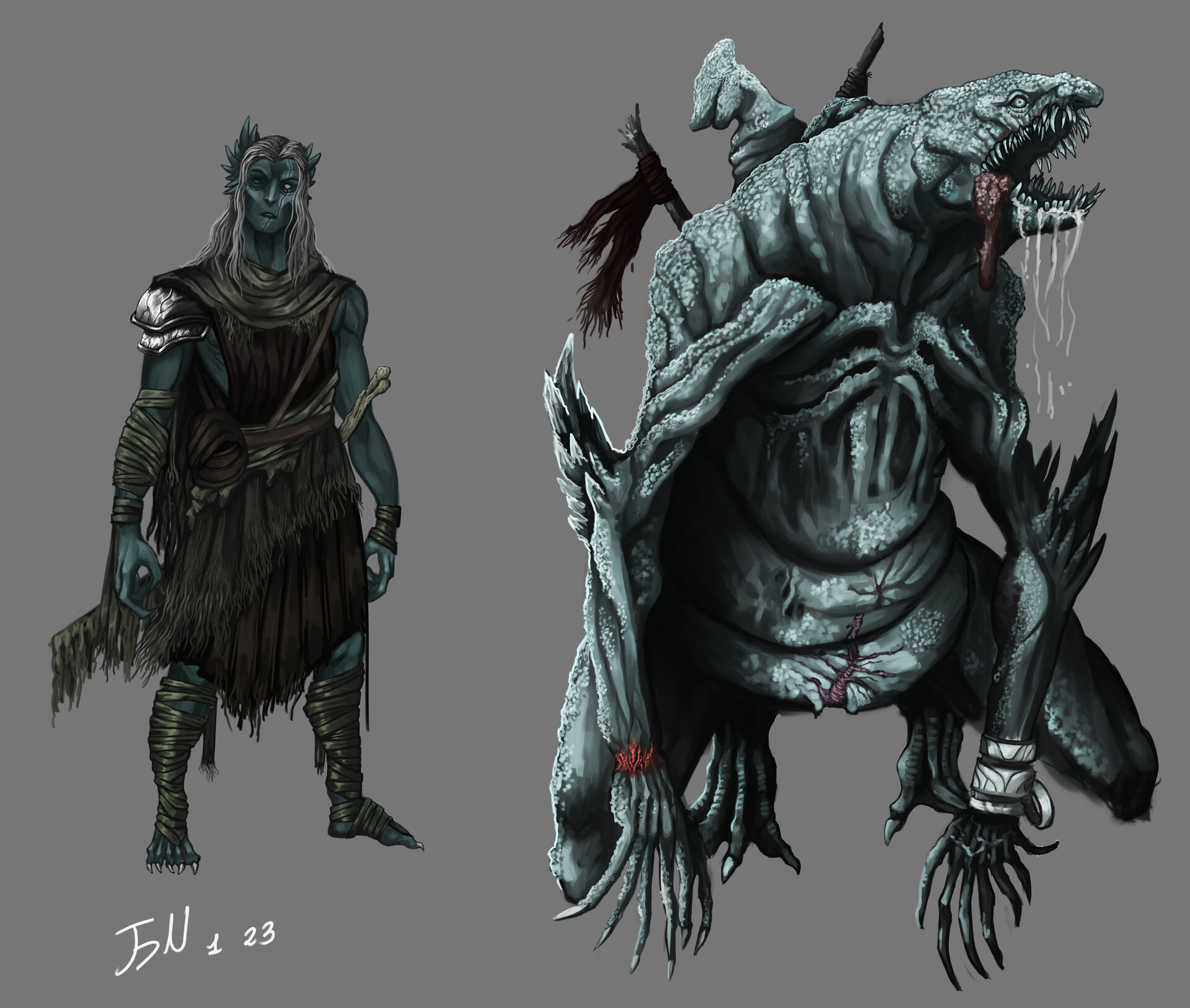 ArtStation - Water creatures Concept I
