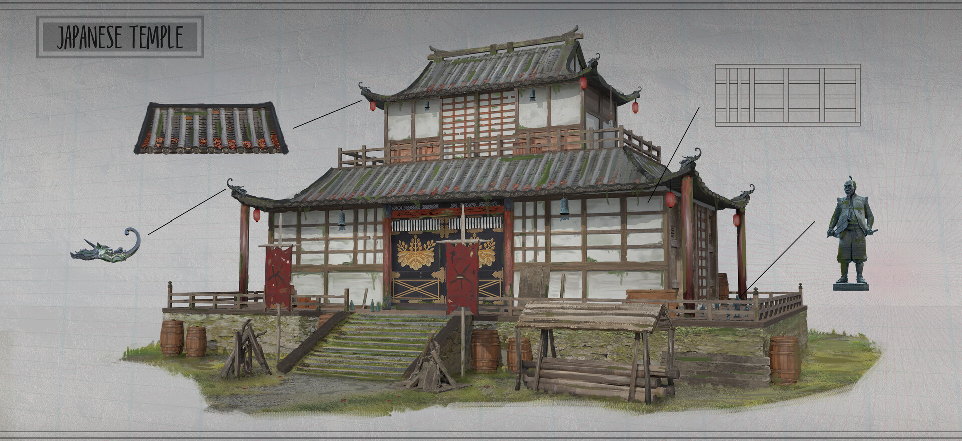 ArtStation - Japanese Temple