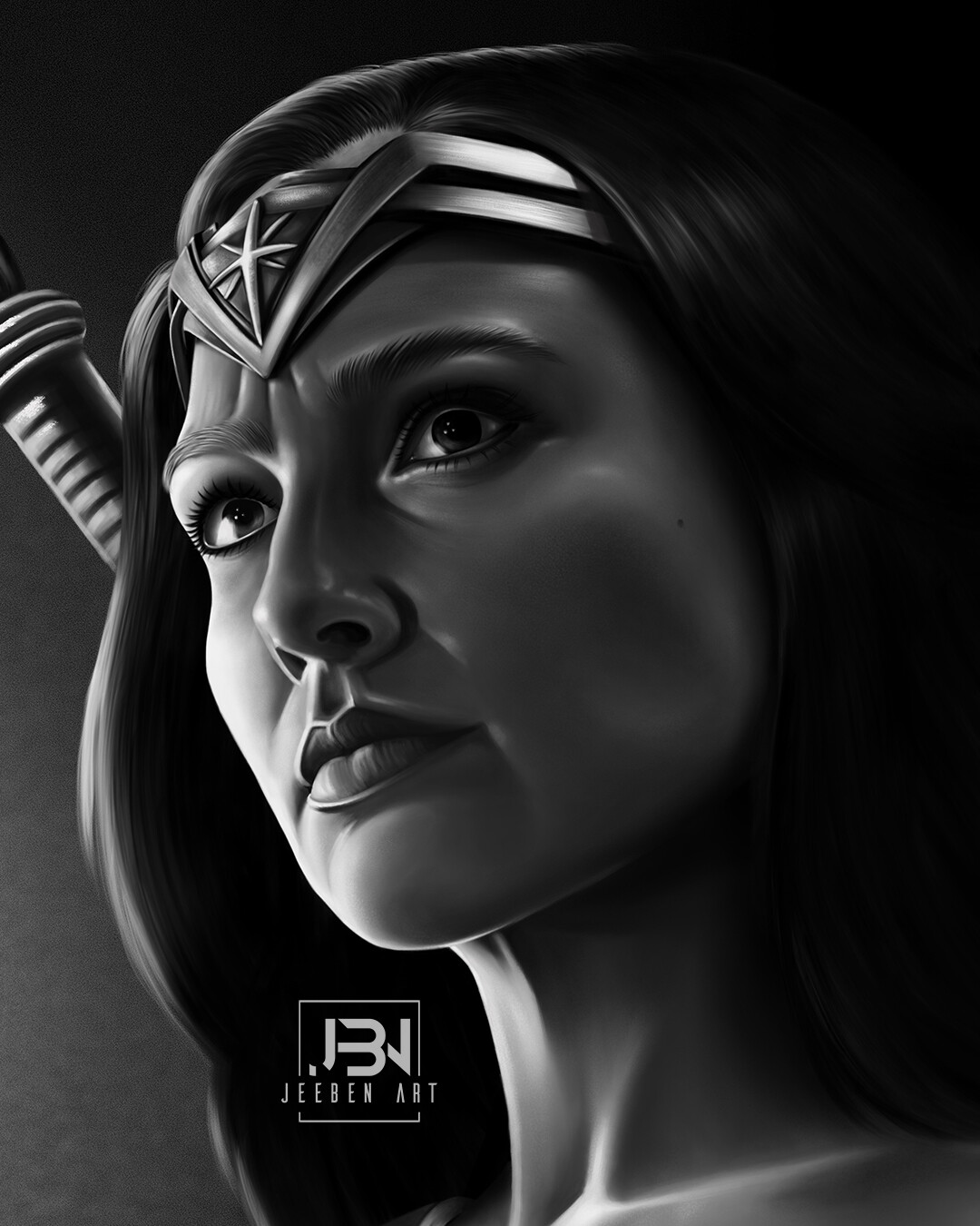 Jeeben Art - Wonder Woman : Justice Is Gray Edition