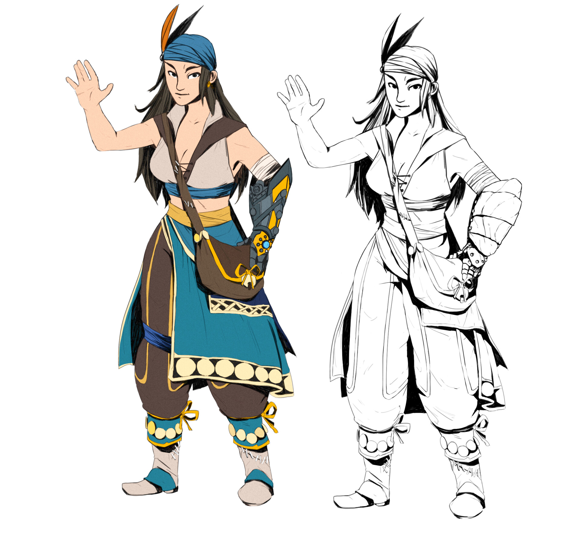 Adrián Rosales Guerra - Character desing for a comic