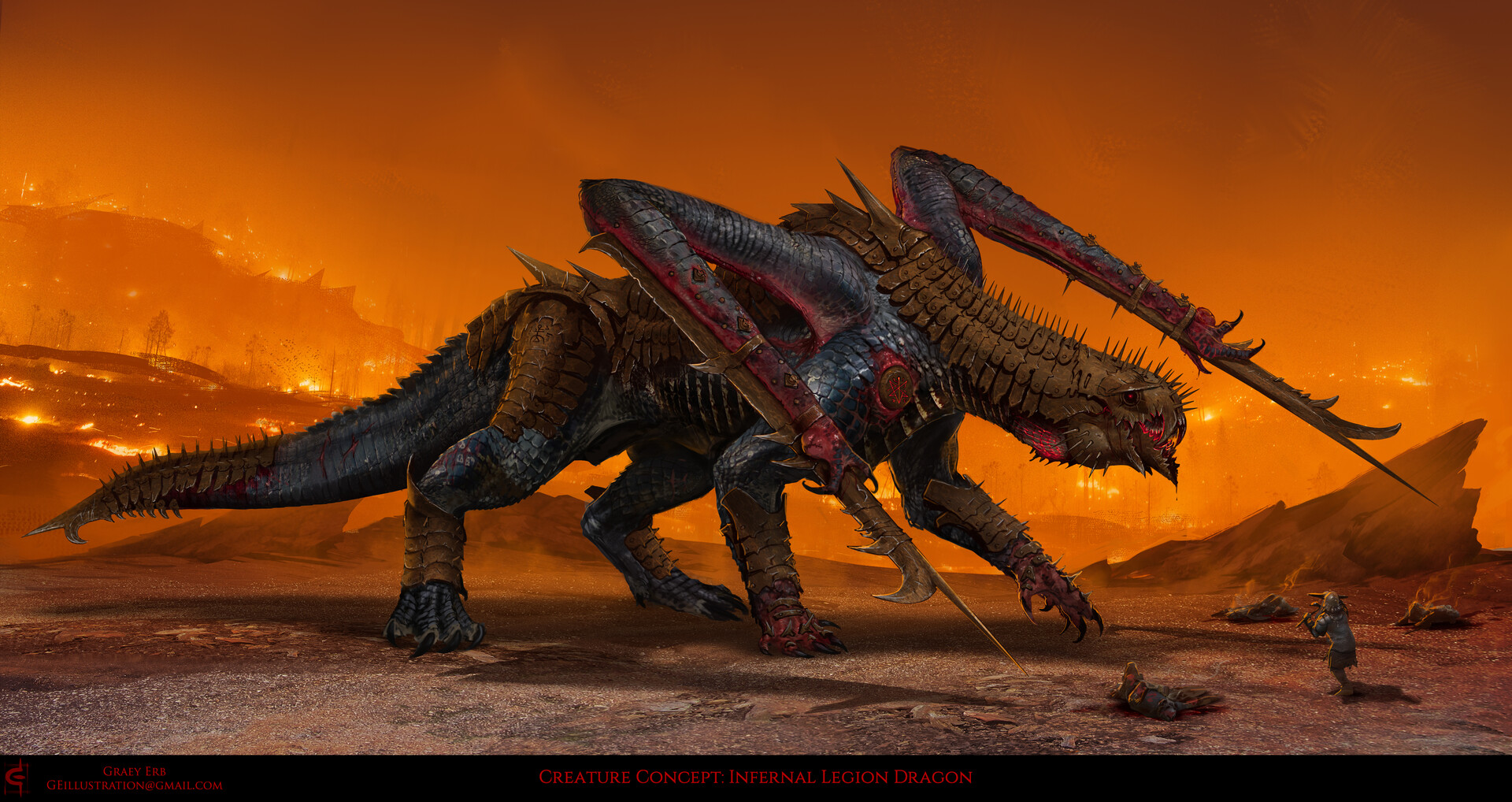 ArtStation - Infernal Legion Dragon