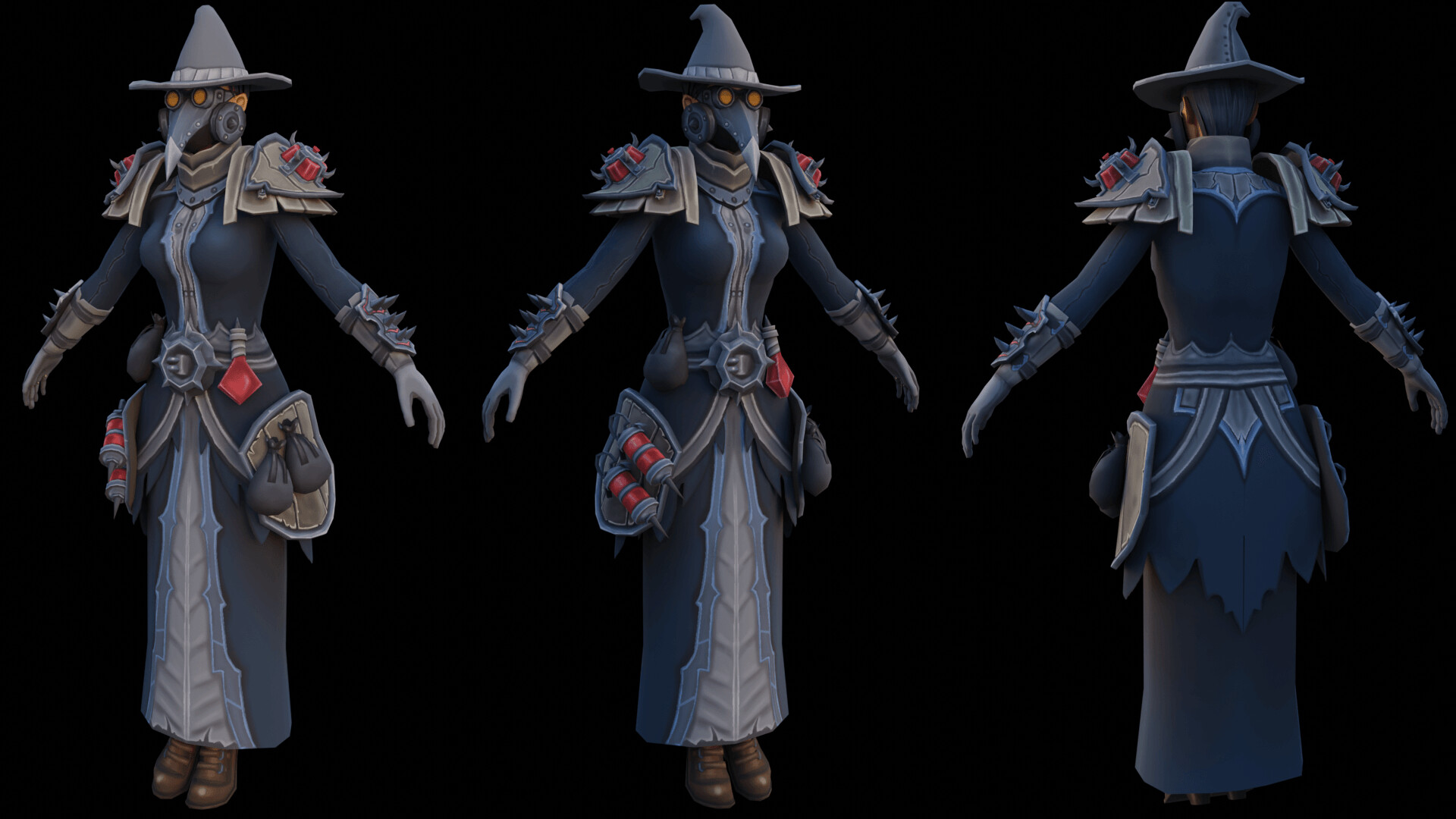 ArtStation - Warlock set from Wow