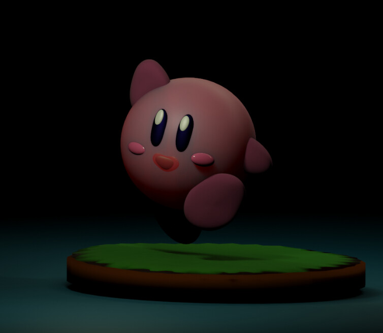 ArtStation - Kirby 3D Render By Victoria Monz
