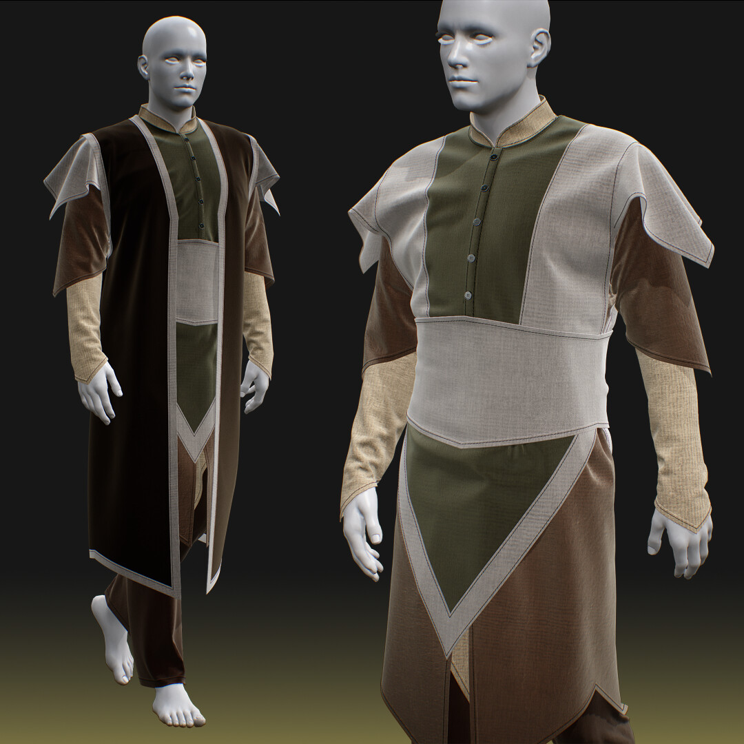 ArtStation - Medieval Male outfit