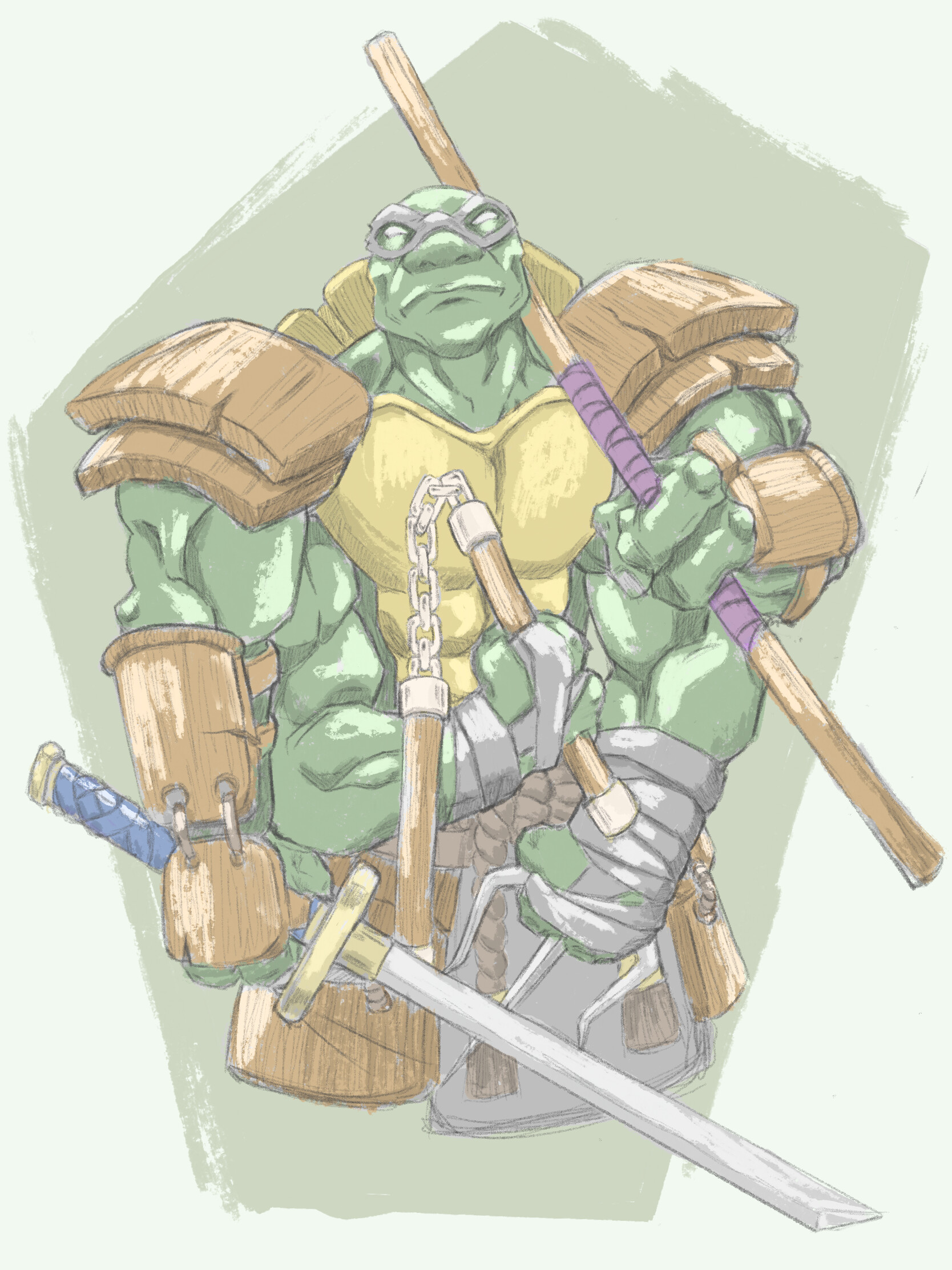 ArtStation - 4-Arm TMNT Mashup
