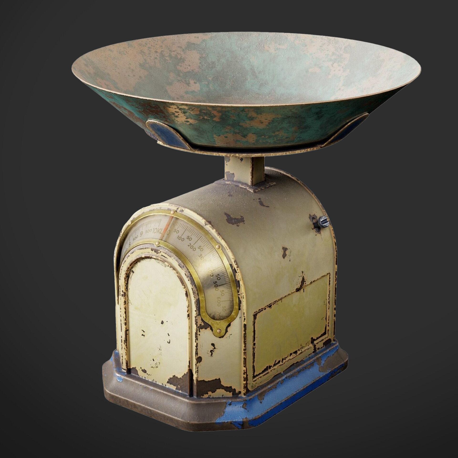 ArtStation - Retro Kitchen Scales prop art