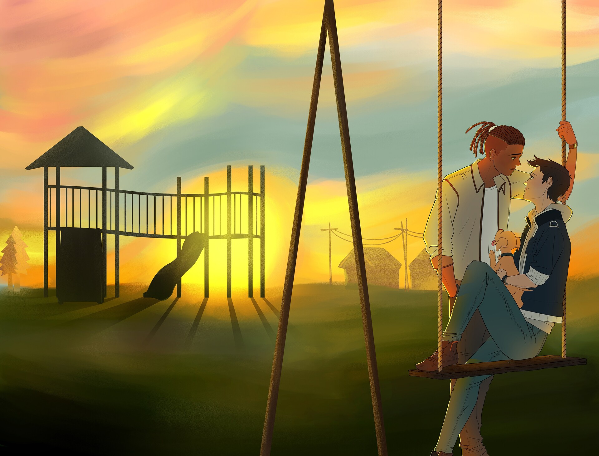 ArtStation - Two Foxes