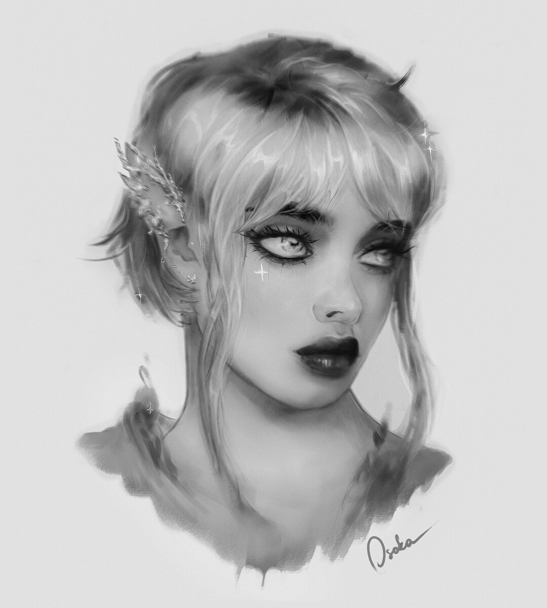 ArtStation - Grayscale studies