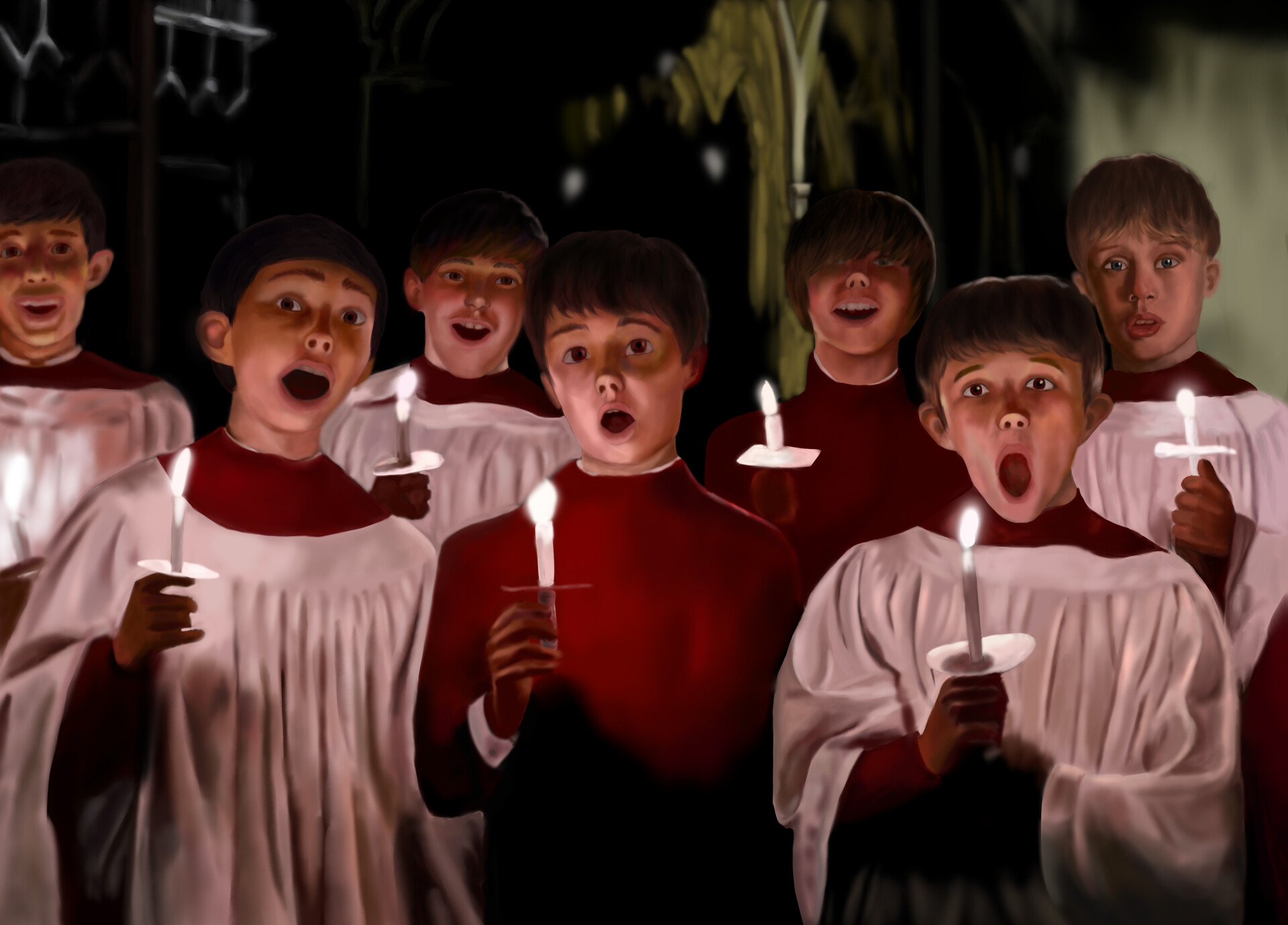 ArtStation - Choir in the service